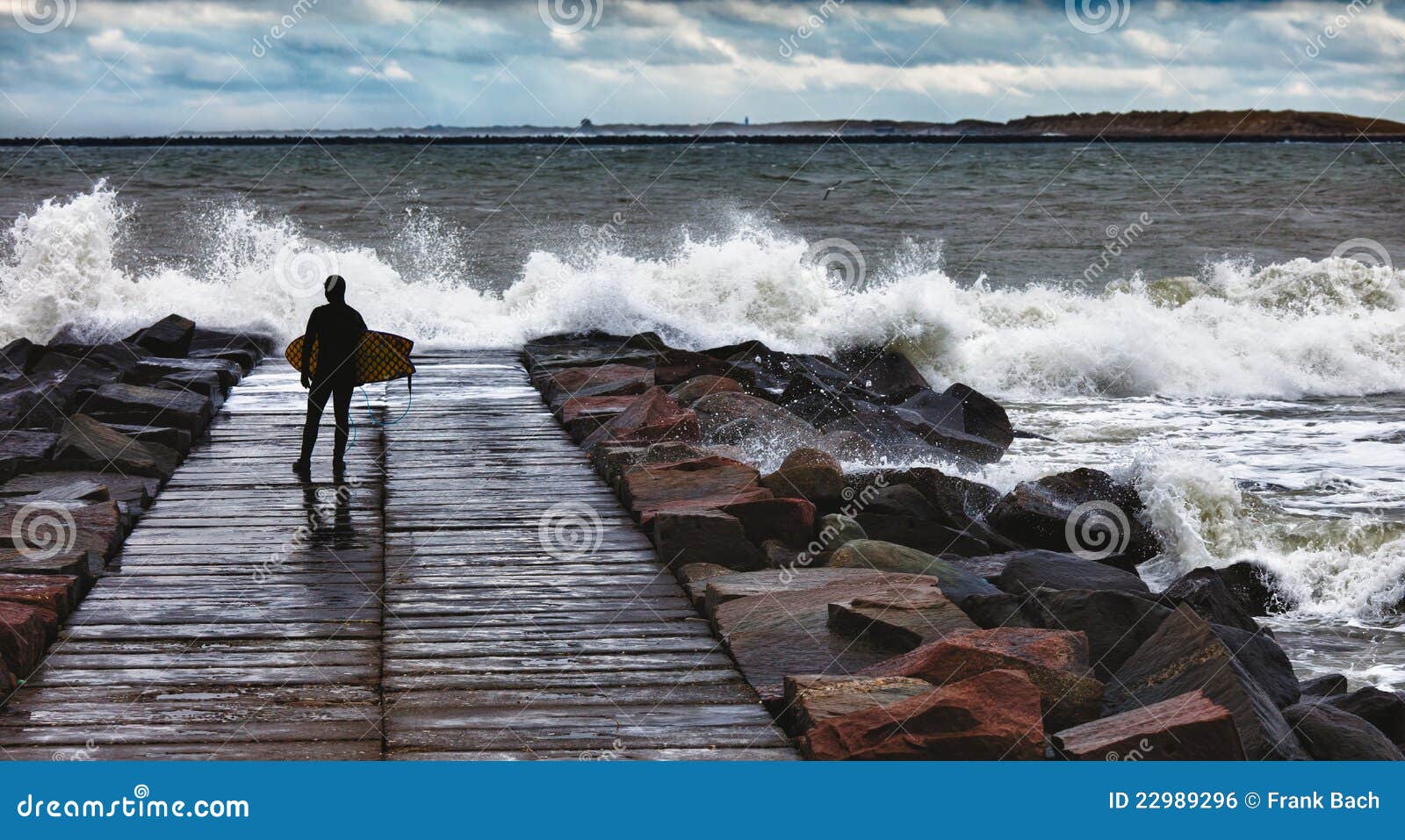 Surfer Waiting for the Right Wave Stock Photo - Image of ocean, west ...