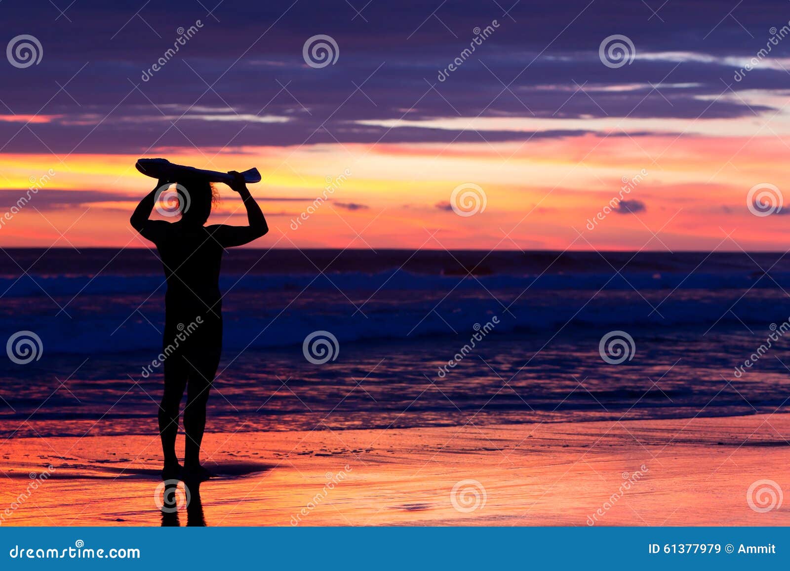 Surfer Waiting for the Right Wave Stock Image - Image of horizontal ...