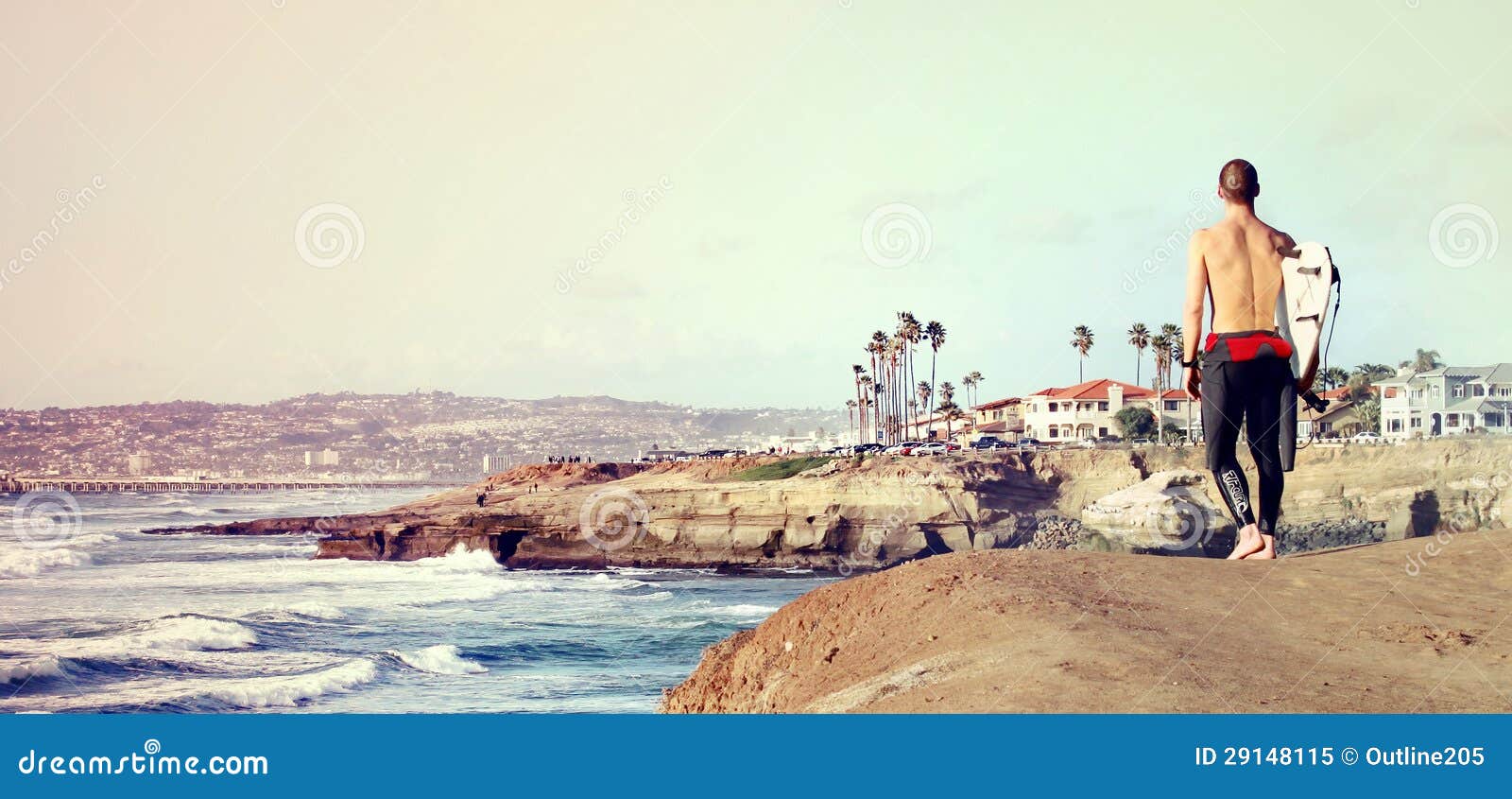 Surfer watching waves editorial image. Image of resort - 29148115