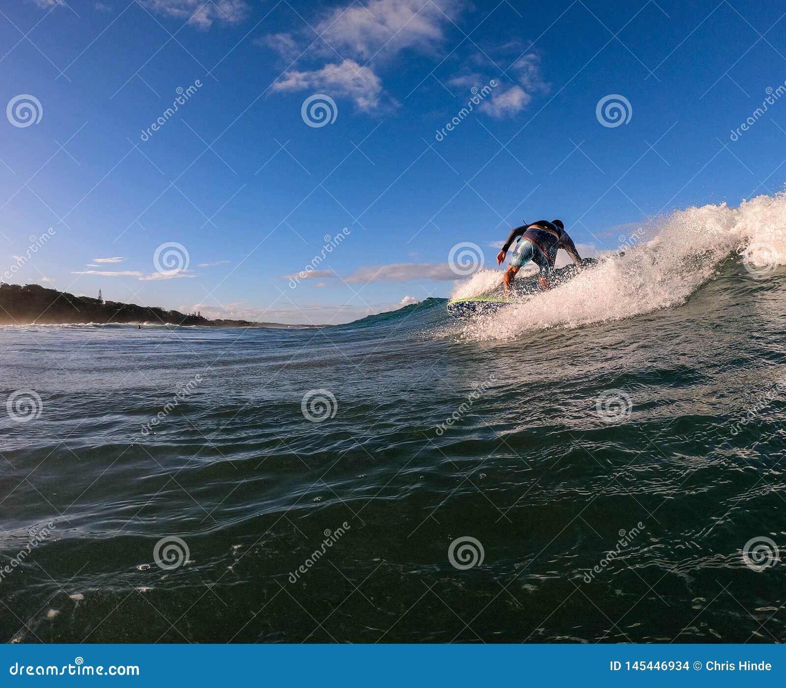 Surfer on a wave stock photo. Image of motion, adventure - 145446934