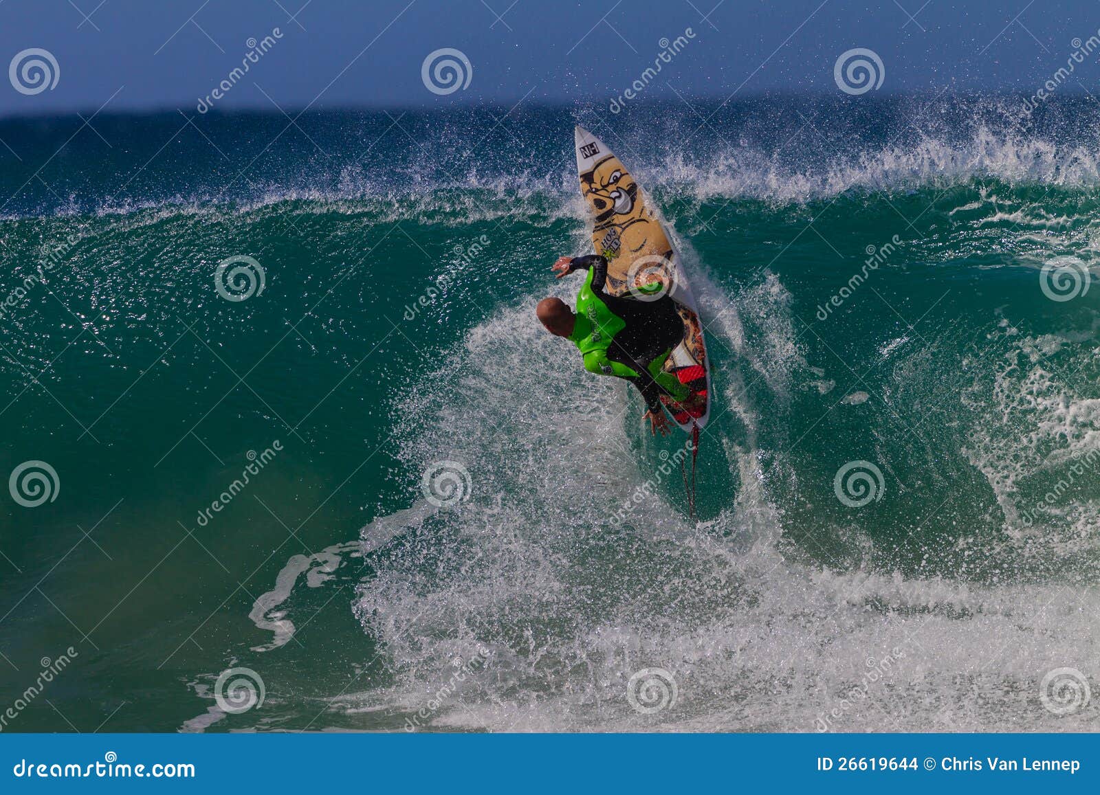 Surfer Wave Vertical Action Editorial Stock Image - Image of sport ...
