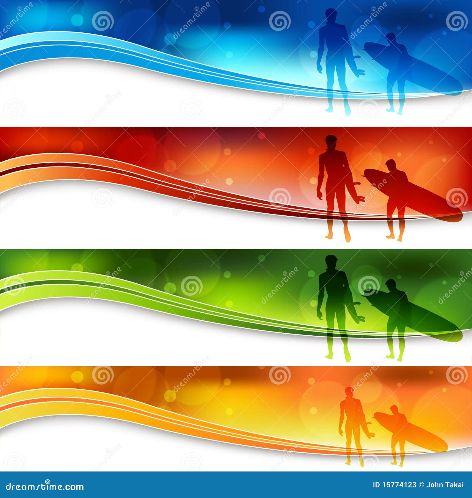 Surfers Blue Light Banner stock vector. Illustration of shape - 15774123