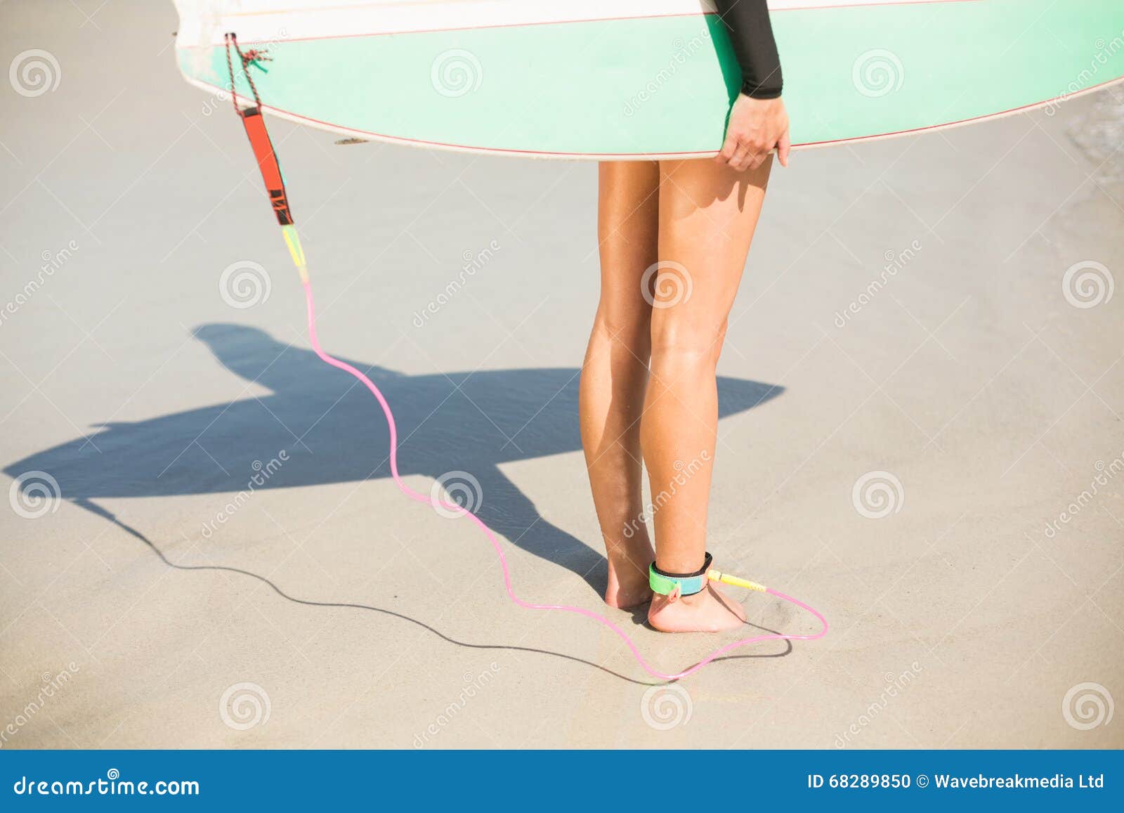 Surfers feet on the beach stock photo. Image of caucasian - 68289850
