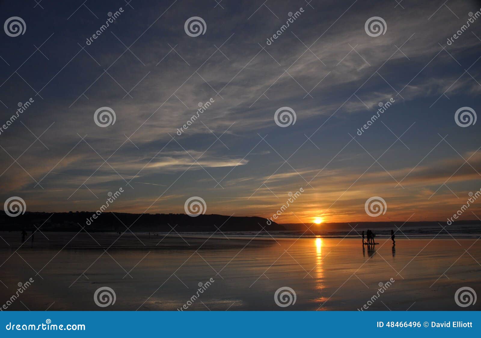 Surfers at sunset stock photo. Image of surfing, play - 48466496