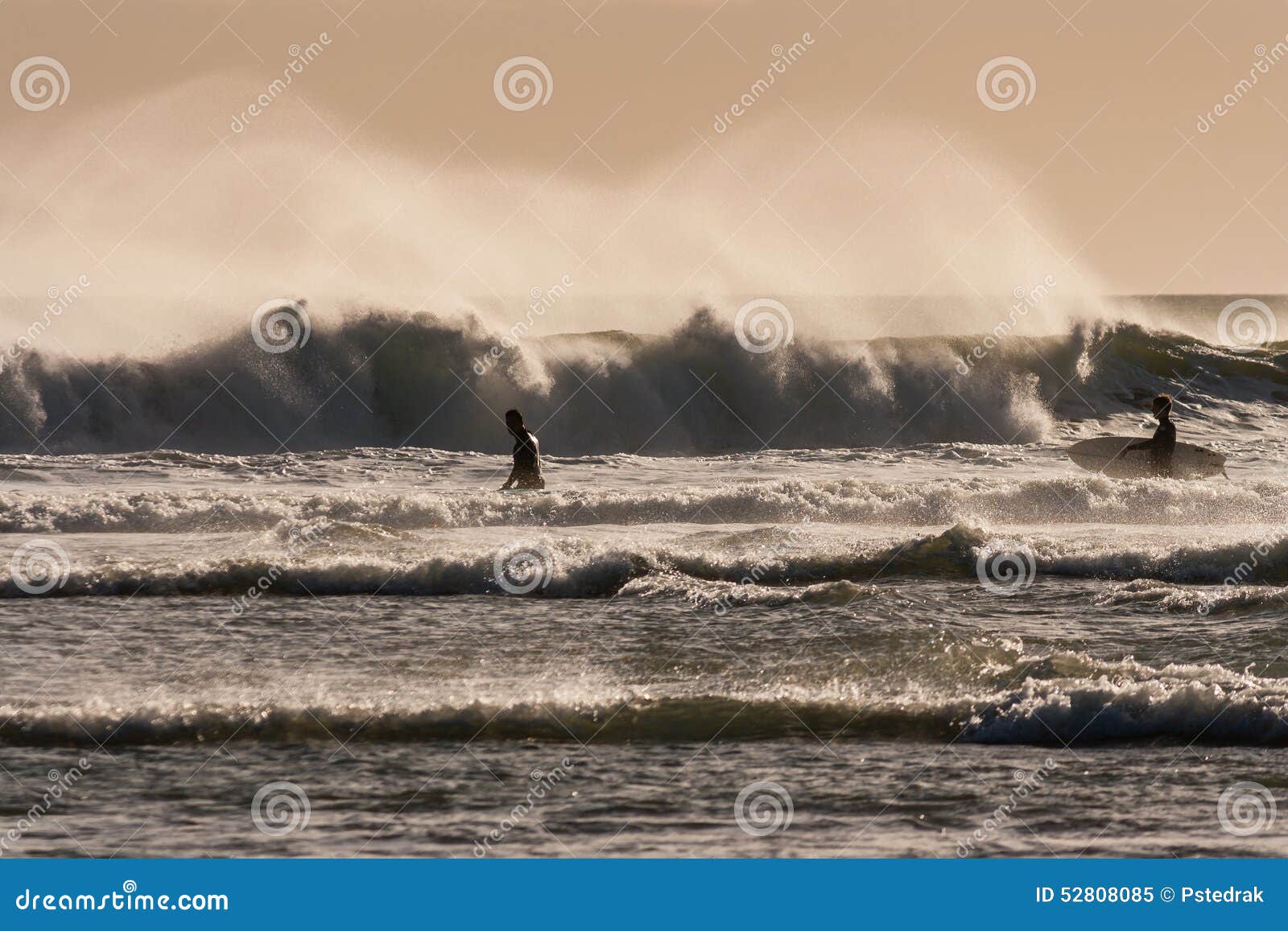 Surfers waiting for wave stock image. Image of extreme - 52808085
