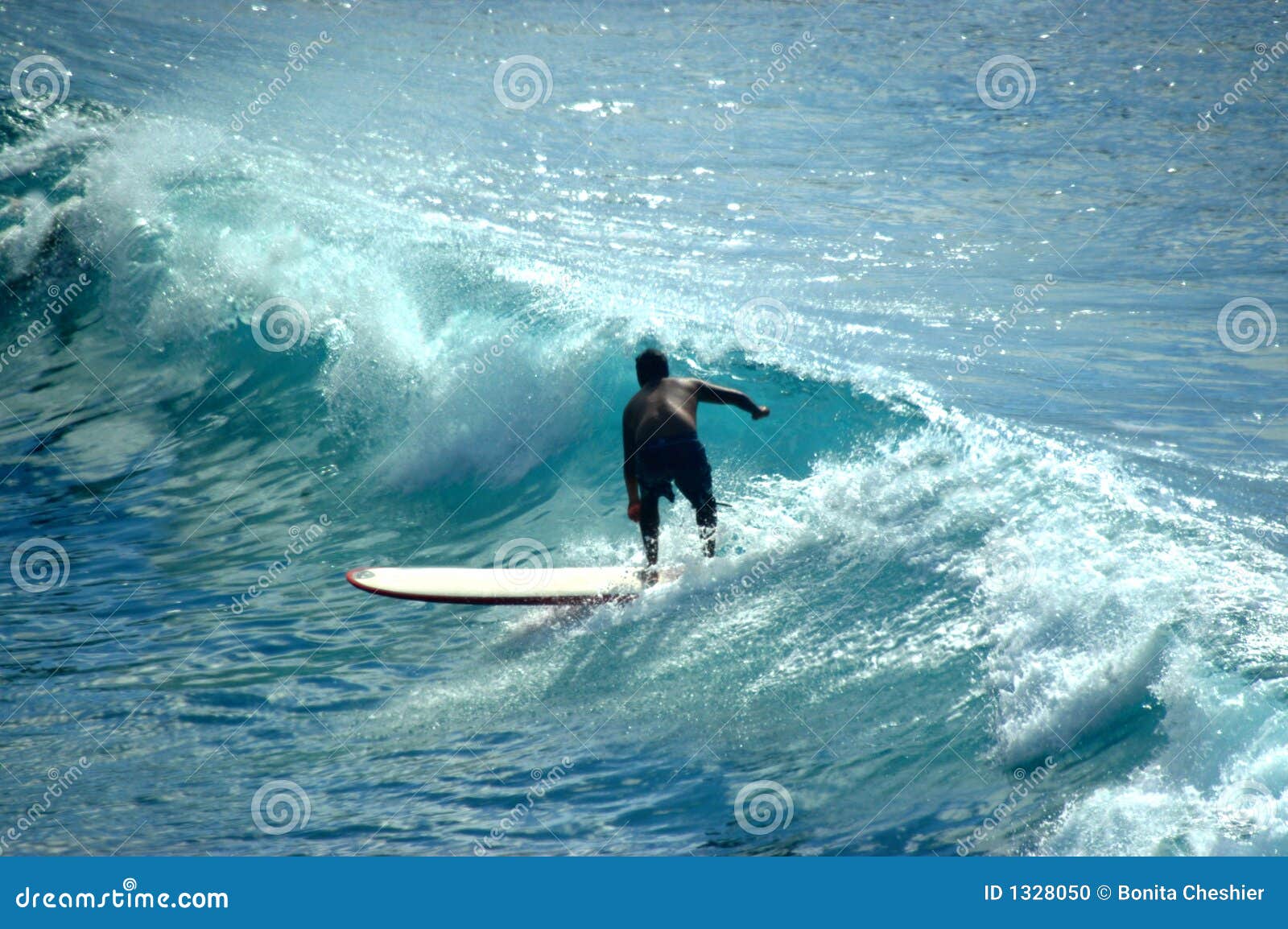 Surfin Blues stock photo. Image of surfer, board, gliding - 1328050
