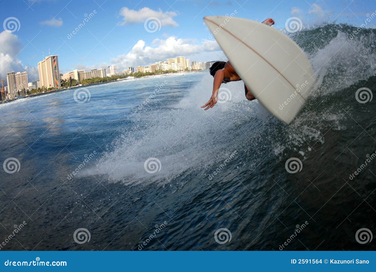Surfing Backside Off the Lip Stock Photo - Image of tropic, ride: 2591564