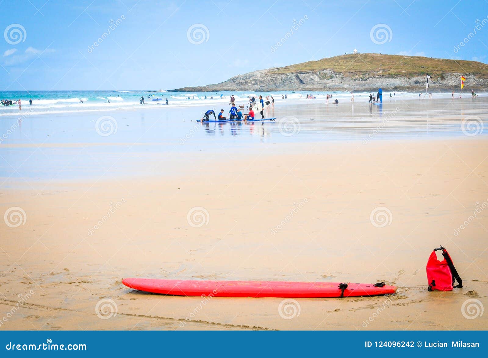 Surfing in Cornwall, England Stock Photo - Image of cornish, britain ...