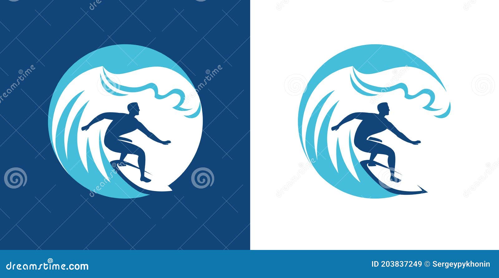 Surfing Emblem. Surf Symbol Vector Illustration Stock Vector ...