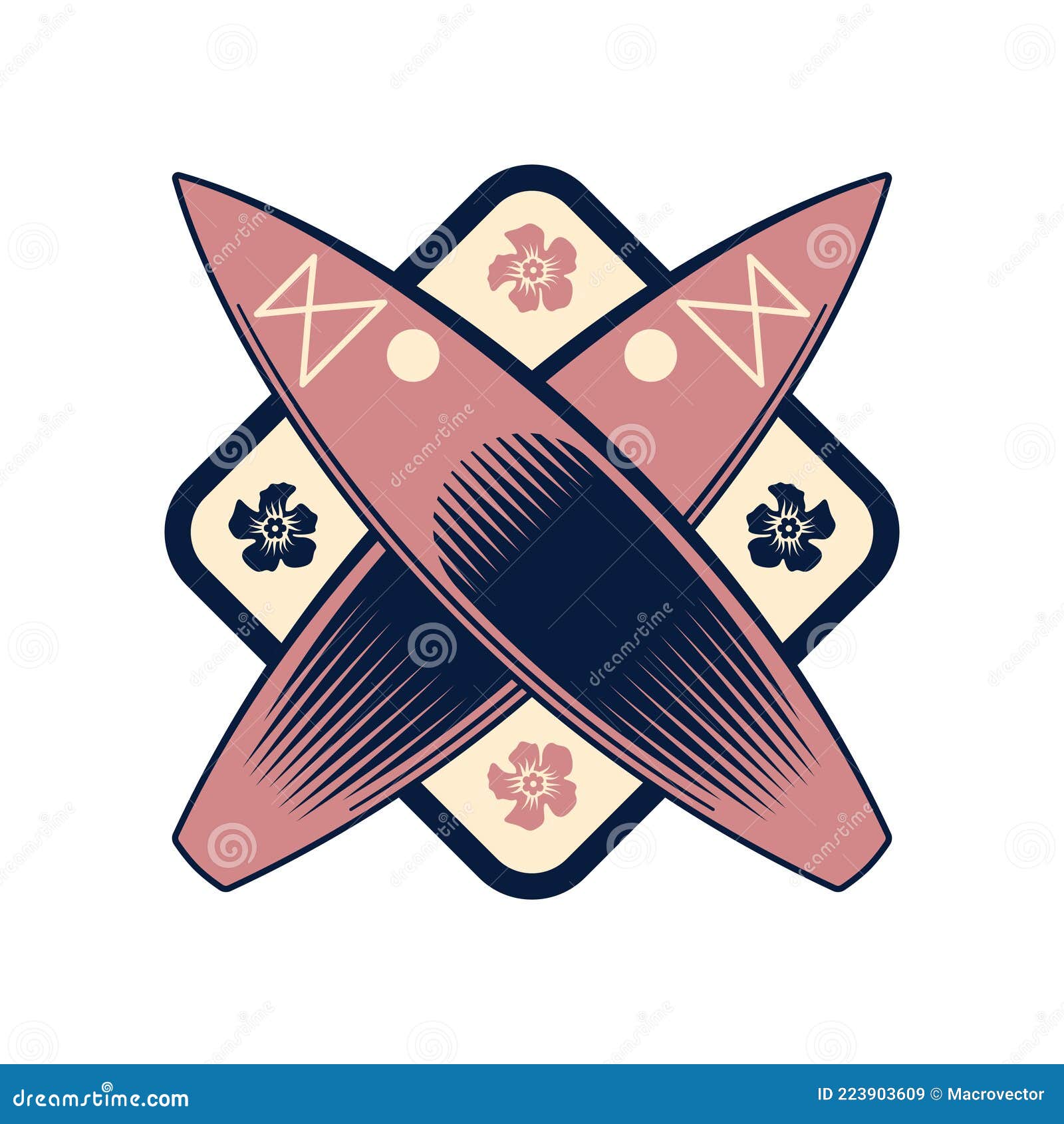 Surfing Hand Lettering Design For Posters Cartoon Vector ...