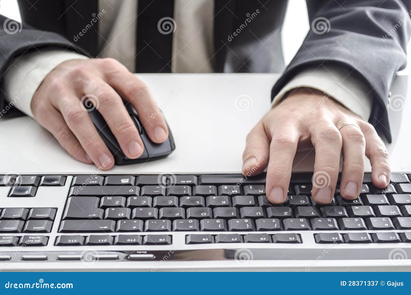 Surfing internet stock image. Image of male, computer - 28371337
