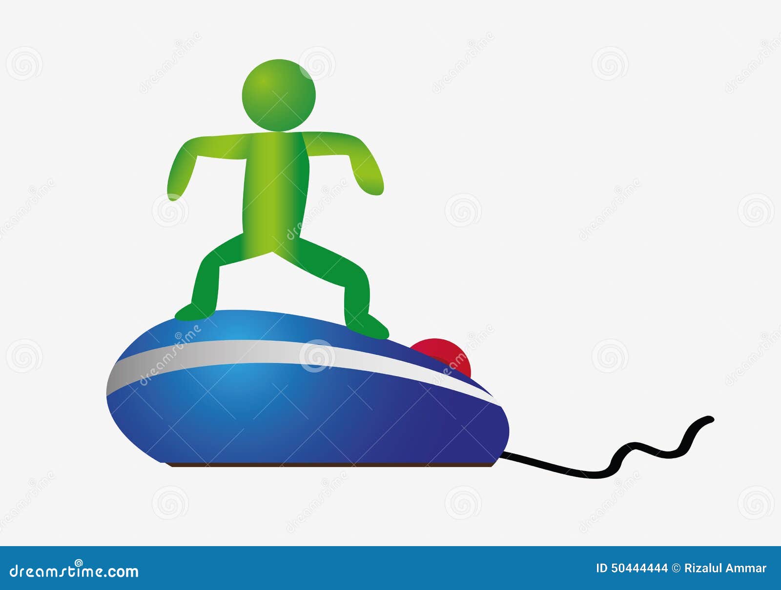 Surfing the internet stock vector. Illustration of connected - 50444444