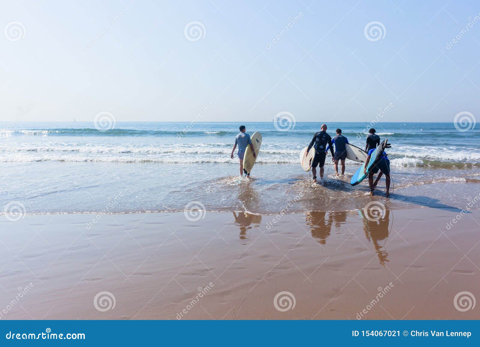 Surfing Lessons Students Beach Ocean Editorial Photo - Image of ...