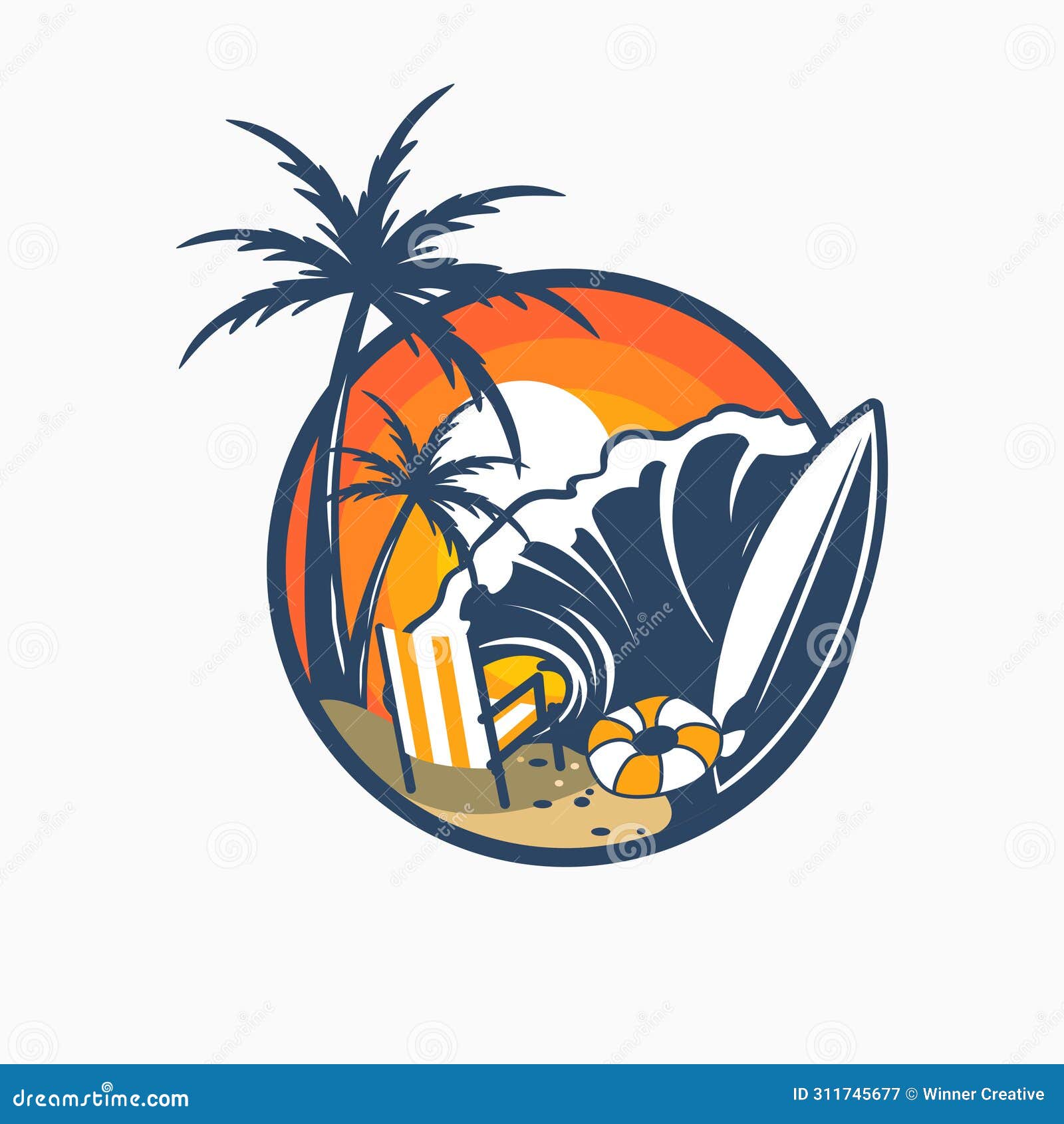 Surfing Logo and Emblems for Surf Club or Shop Logo Design Inspiration ...