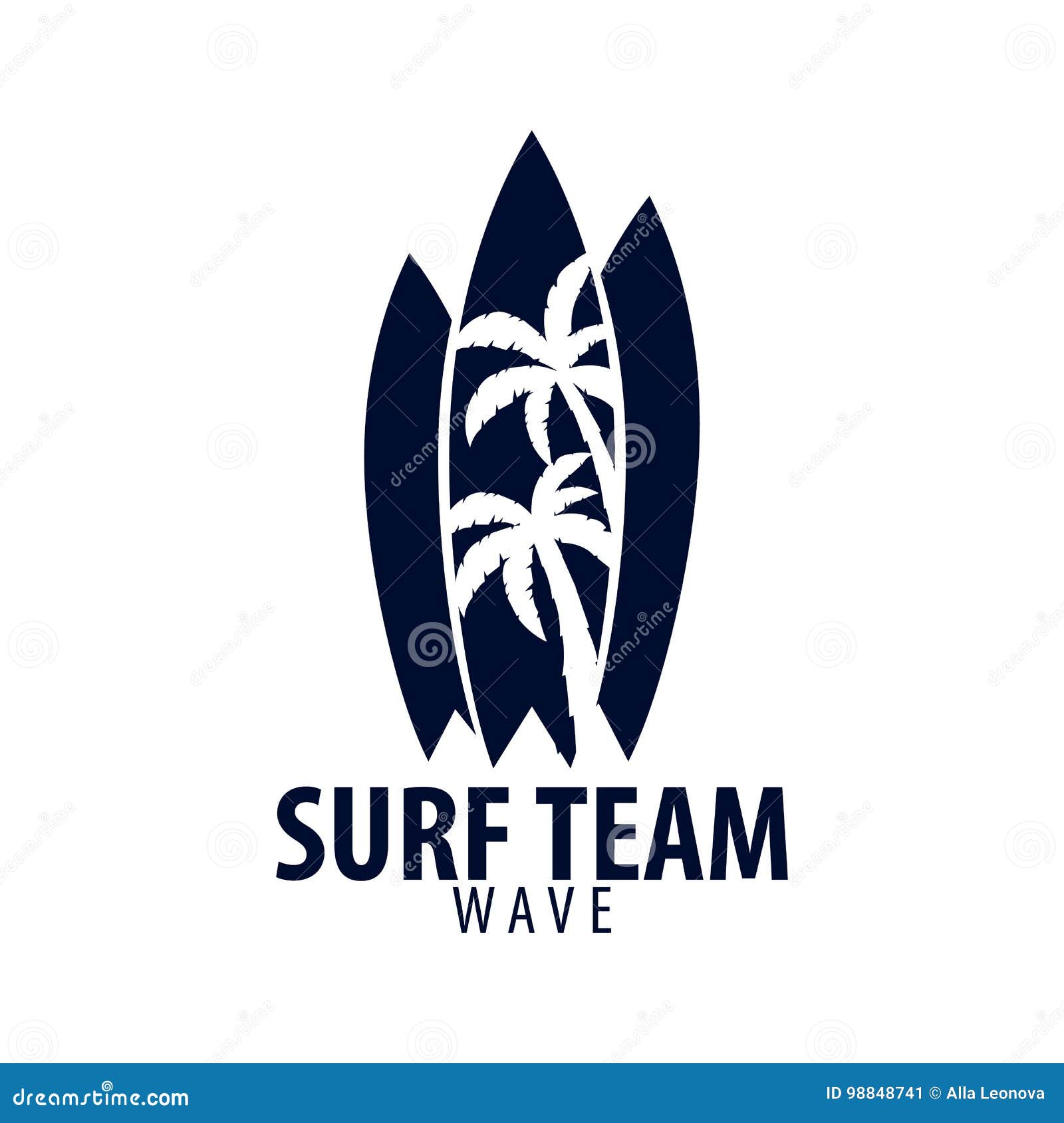 Surfing Logo and Emblems for Surf Club or Shop. Vector Illustration ...