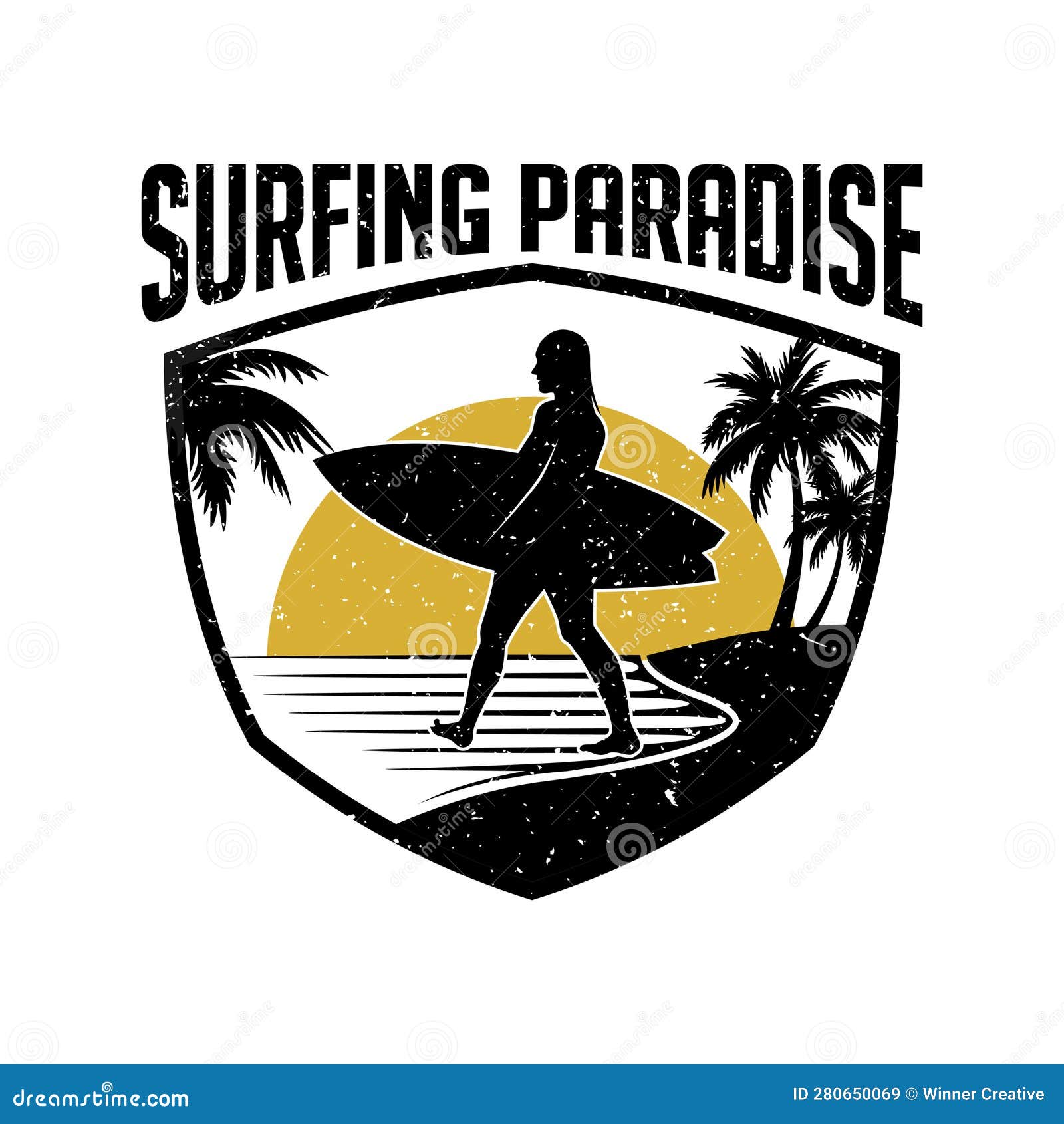 Surfing Logo. Surfing Illustration Design Inspiration Stock Vector ...