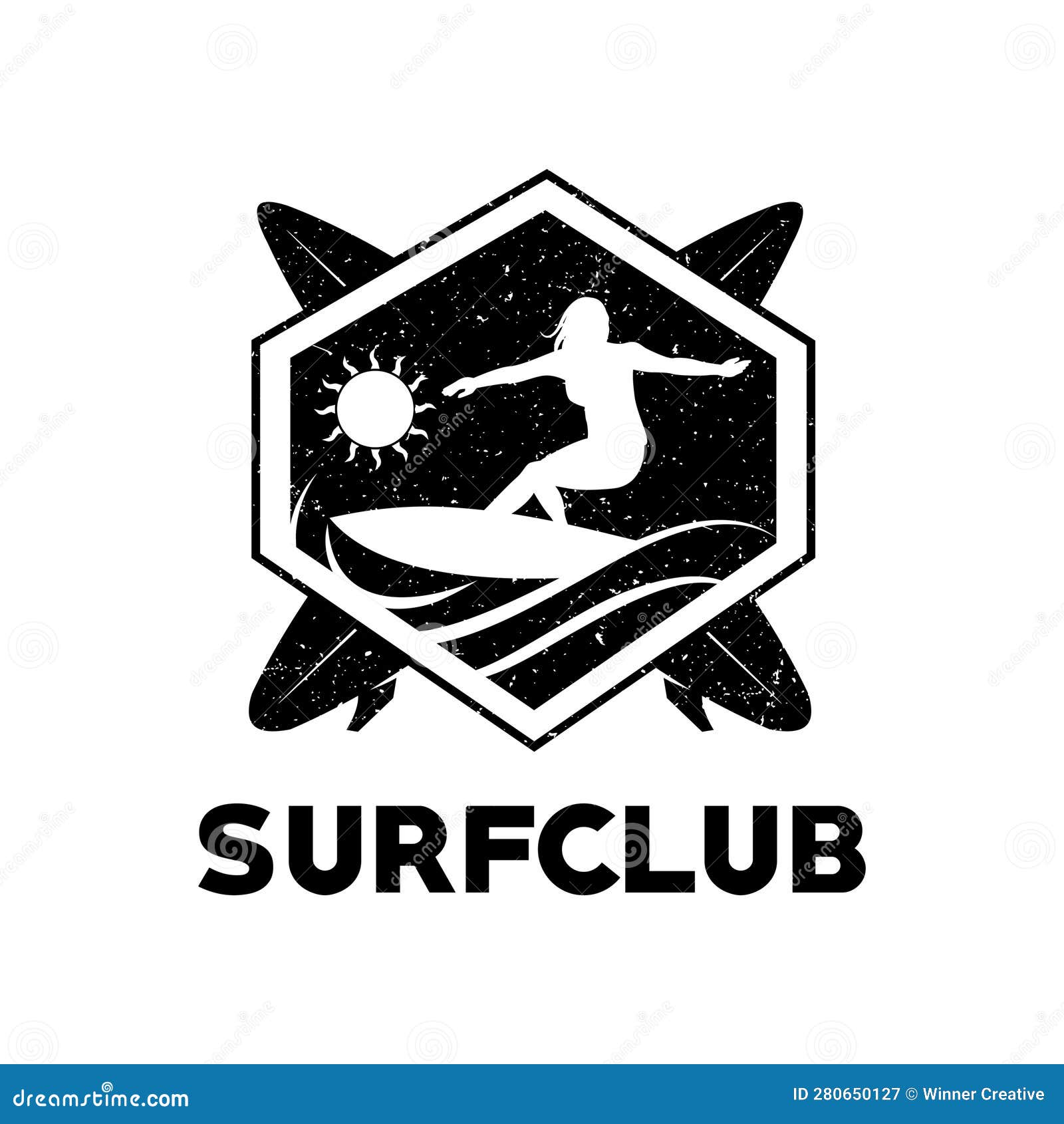 Surfing Logo. Surfing Illustration Design Inspiration Stock Vector ...