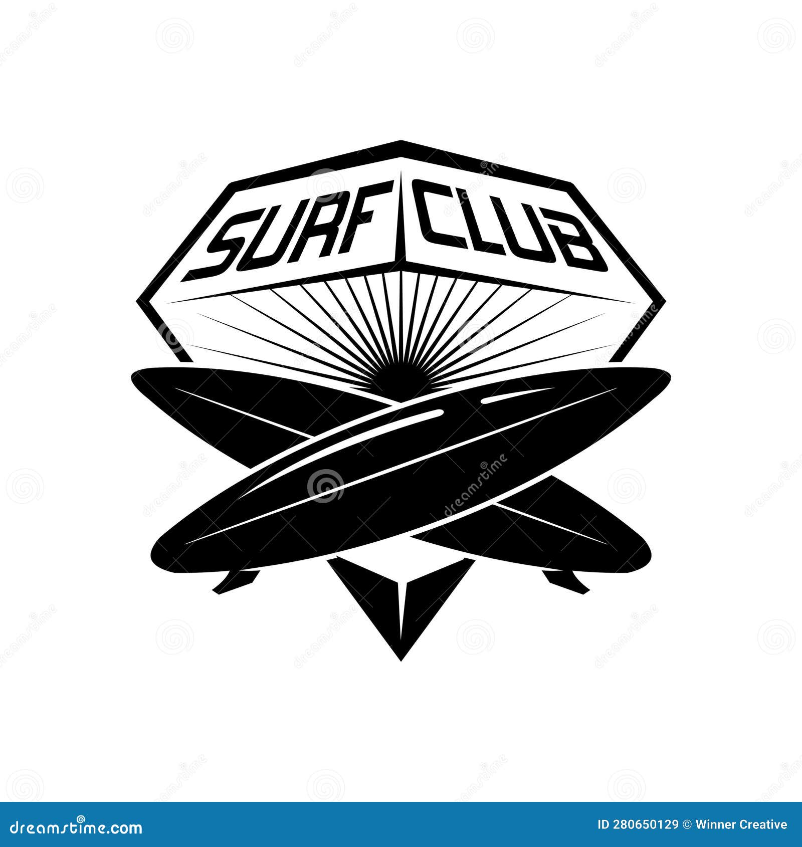 Surfing Logo. Surfing Illustration Design Inspiration Stock Vector ...