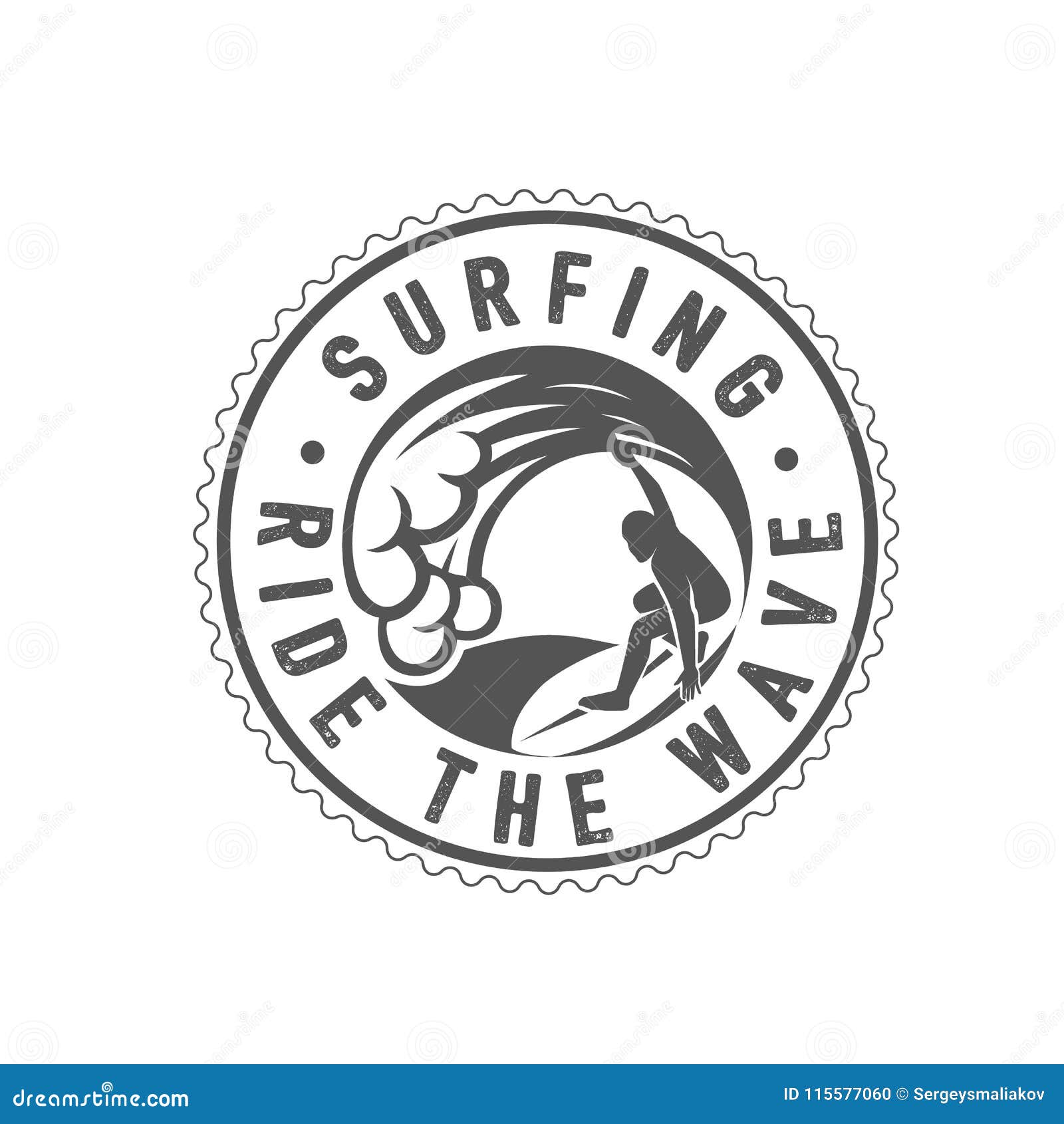 Surfing Logo. Ride The Wave. Surf Rider. Vector Illustration ...