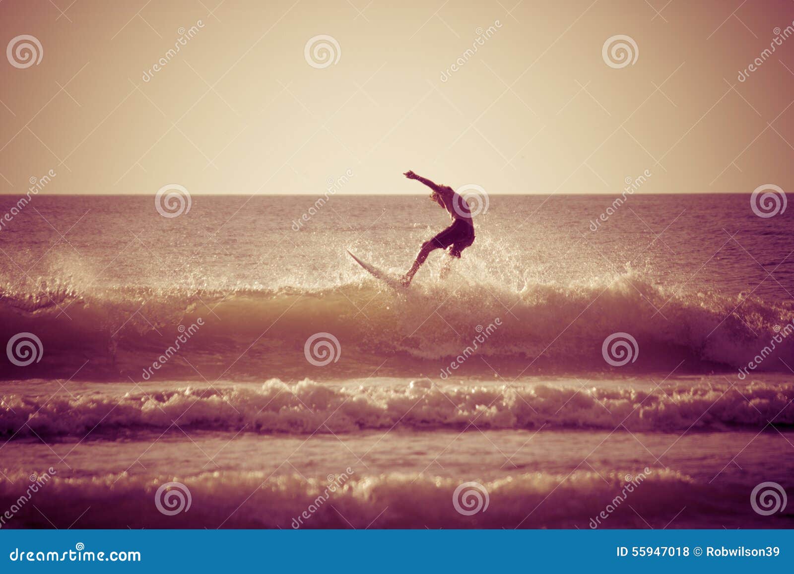 Surfing in the Morning editorial stock photo. Image of summer - 55947018