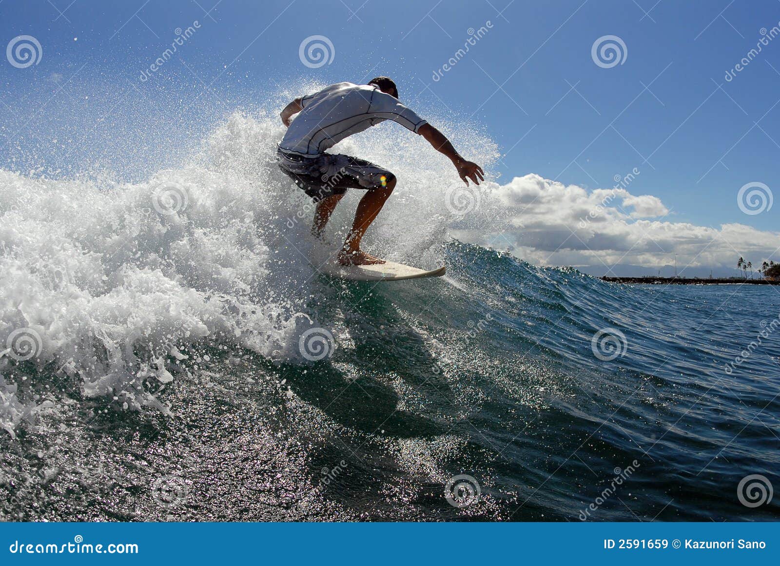 Surfing off the top stock image. Image of sports, watersports - 2591659