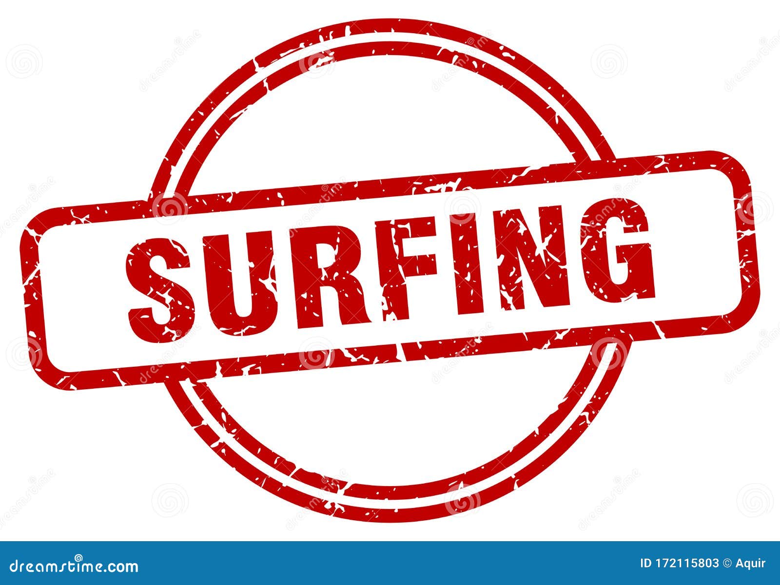Surfing Stamp. Surfing Round Grunge Sign Stock Vector - Illustration of ...