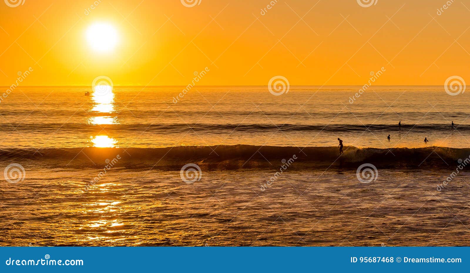 Surfing Sunset stock photo. Image of cliffs, water, california - 95687468