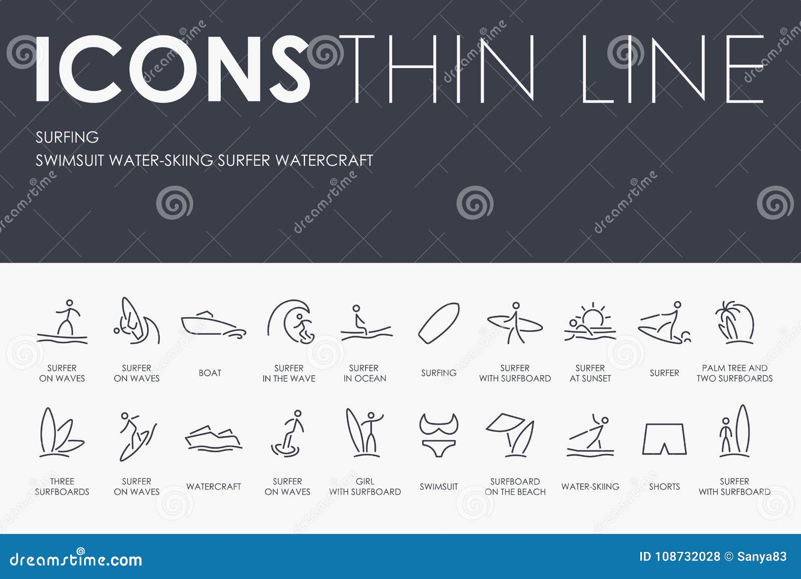 Surfing Pictograms Stock Illustrations – 291 Surfing Pictograms Stock ...