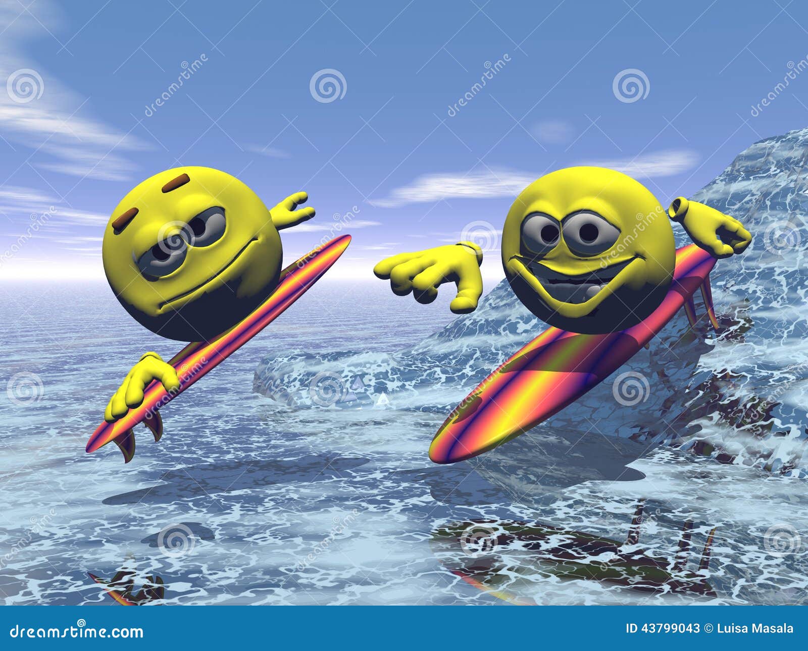 Surfing stock illustration. Illustration of faces, wave - 43799043