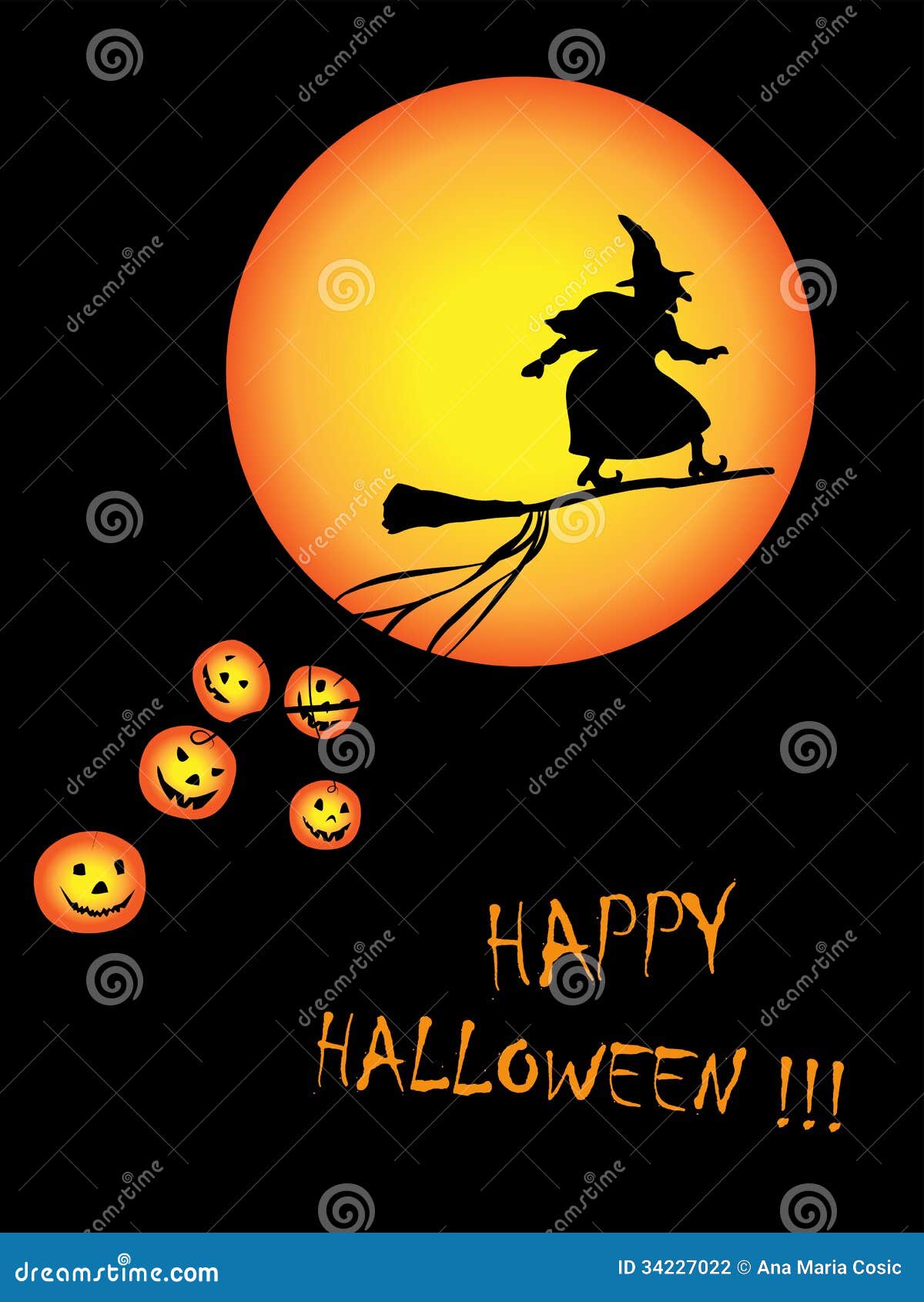 Surfing witch stock vector. Illustration of illustrations - 34227022