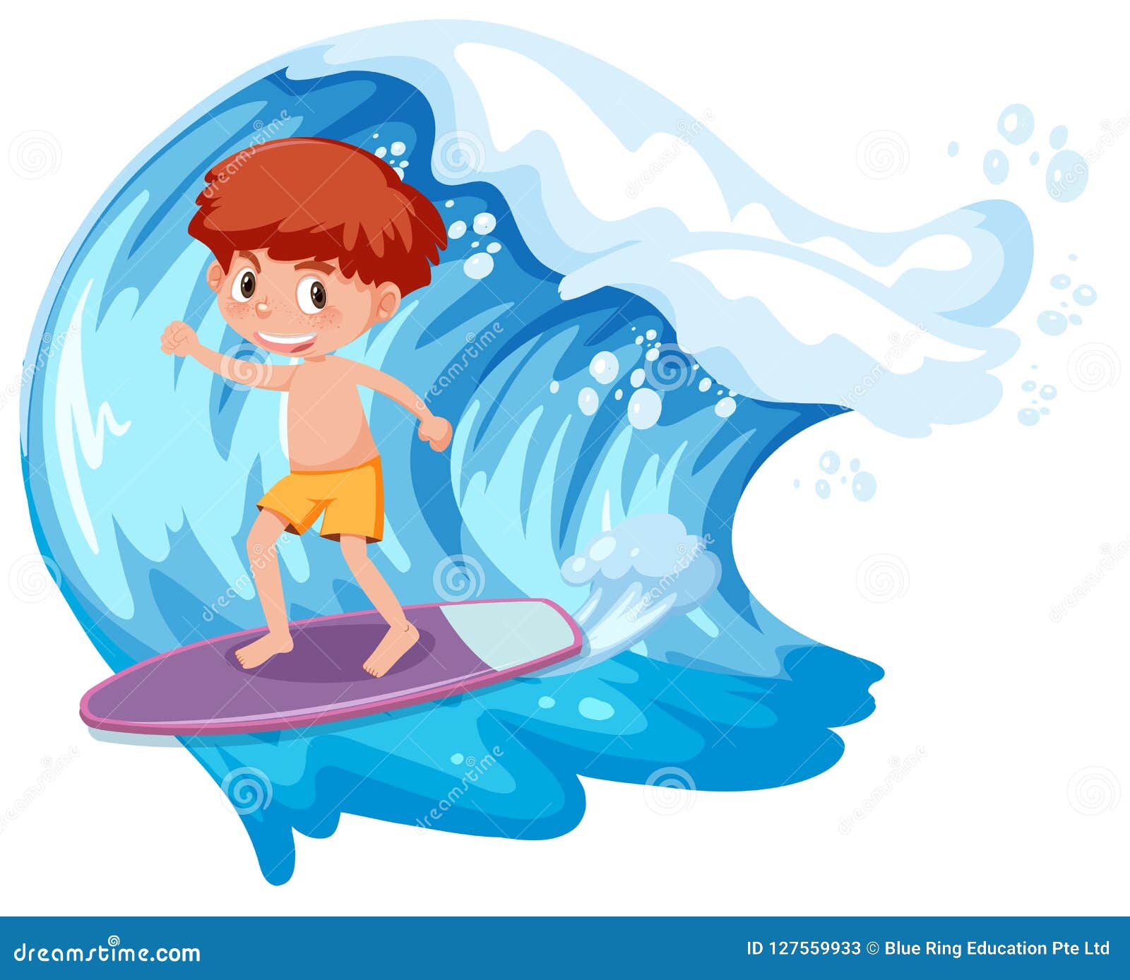 A surfr riding wave stock vector. Illustration of sport - 127559933