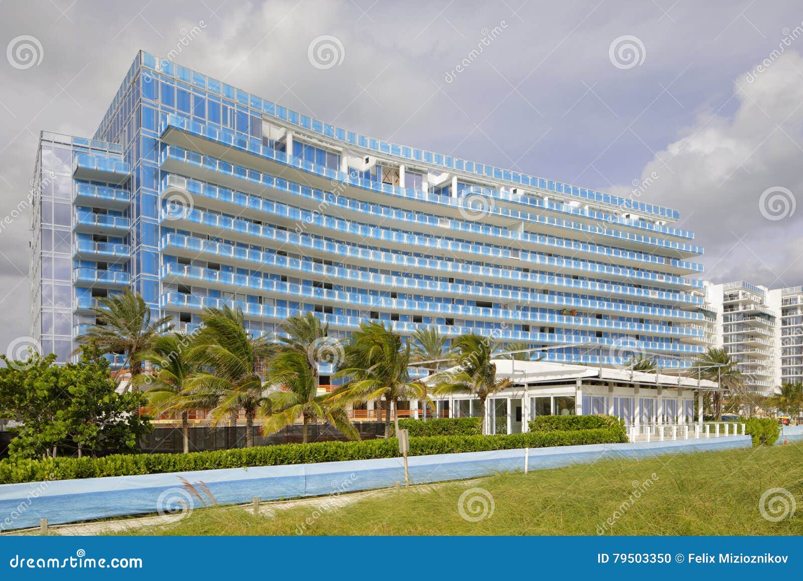 Surfside Florida Buildings on the Beach Stock Photo - Image of surfside ...
