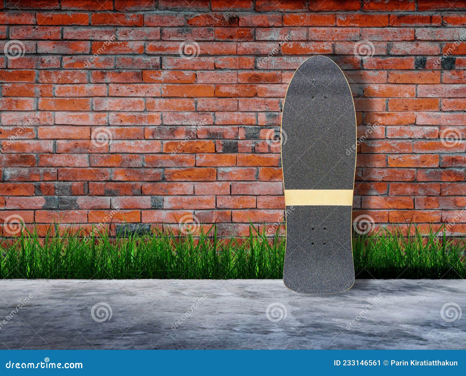 Outdoor Concrete Skateboard Ramp At The Park Stock Photography ...