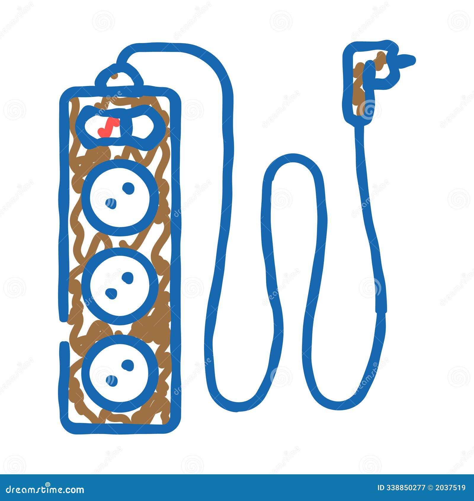 Surge Protector Electrical Engineer Icon Doodle Illustration Stock ...