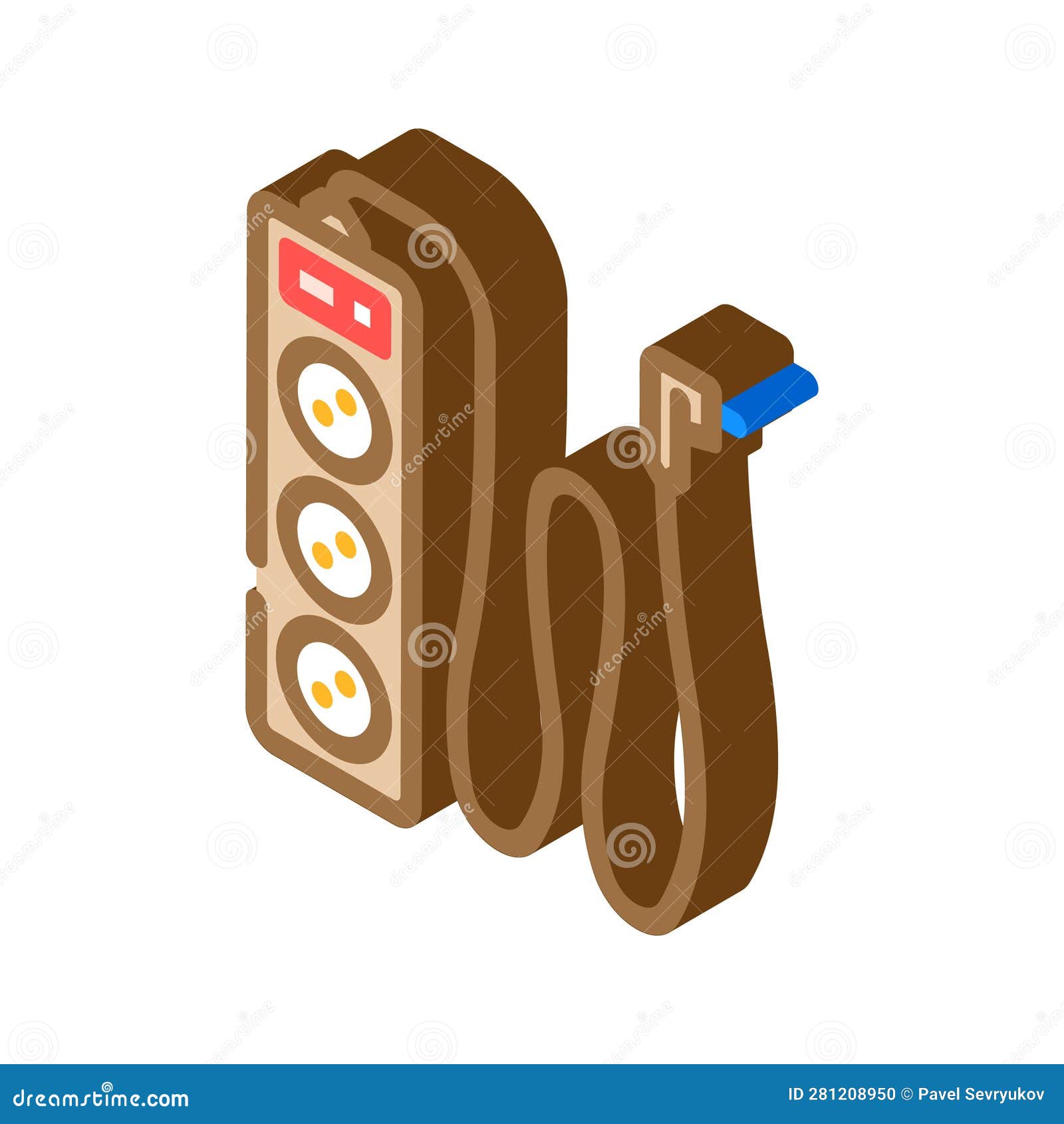 Surge Protector Electrical Engineer Isometric Icon Vector Illustration ...