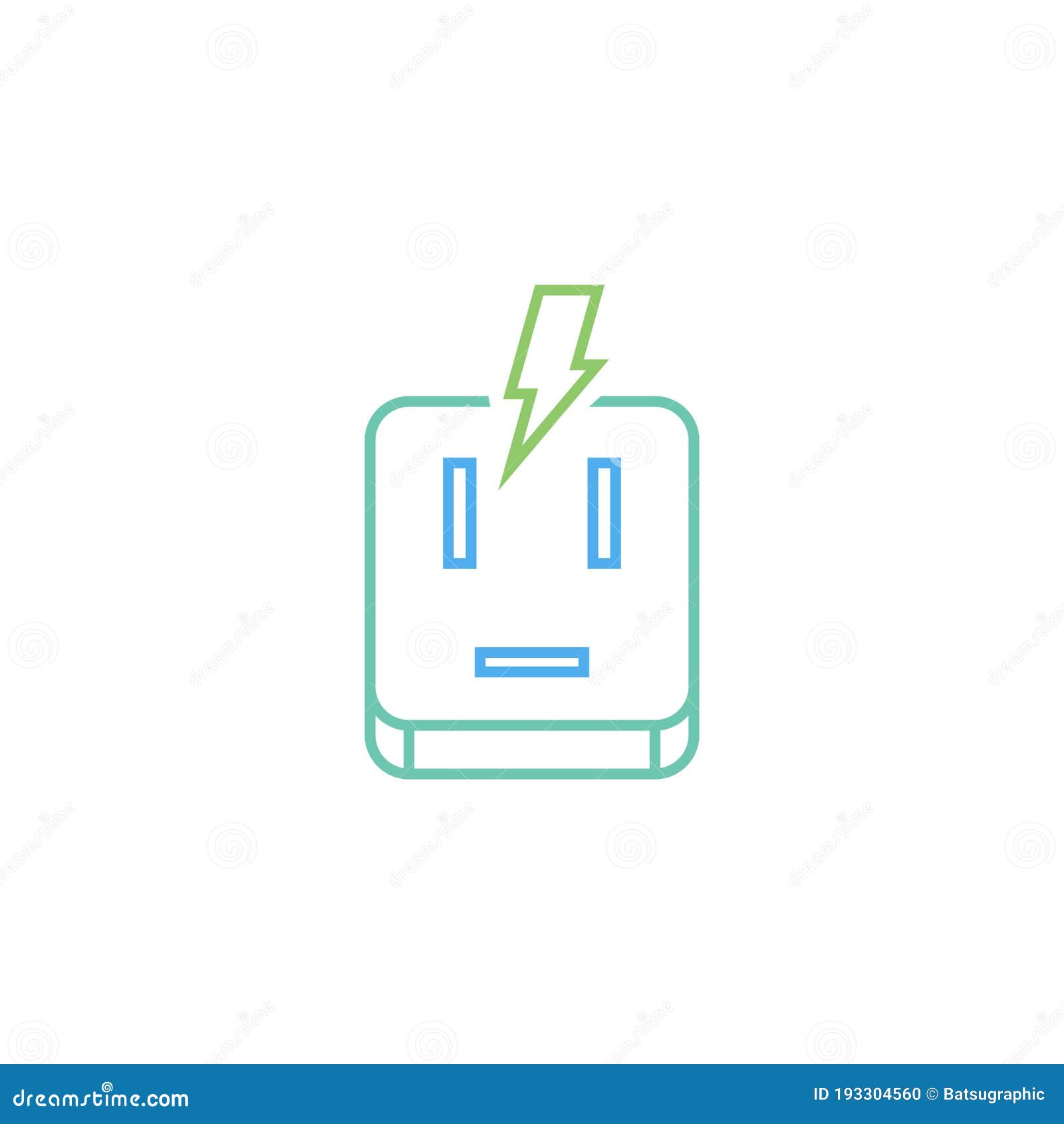 Surge Protector Vector Icon Logo Design | CartoonDealer.com #193301313
