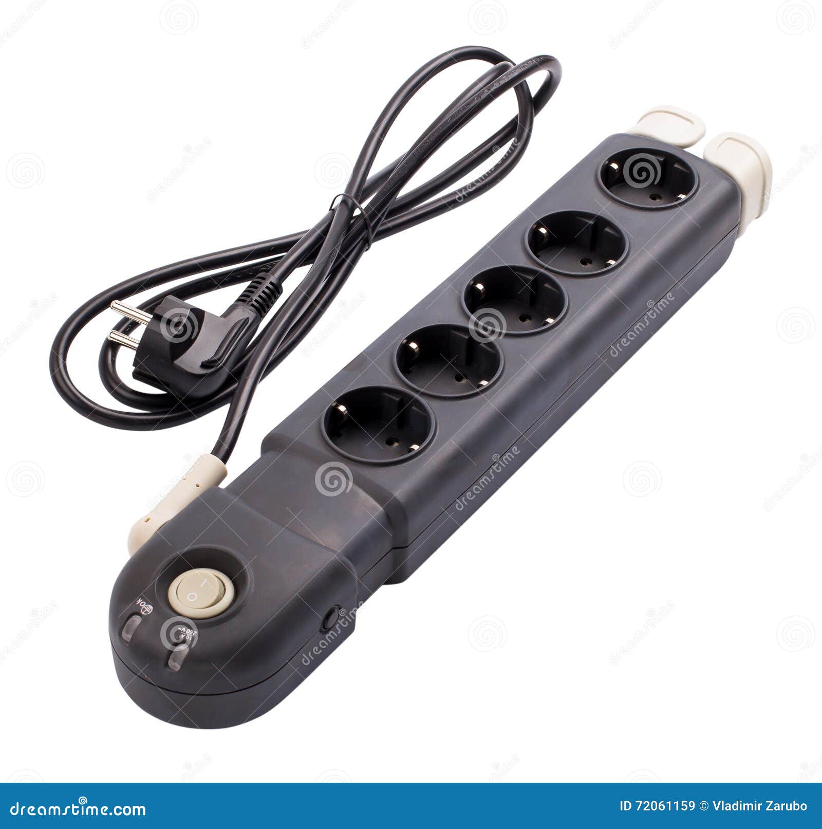 The surge protector on stock image. Image of extension - 72061159