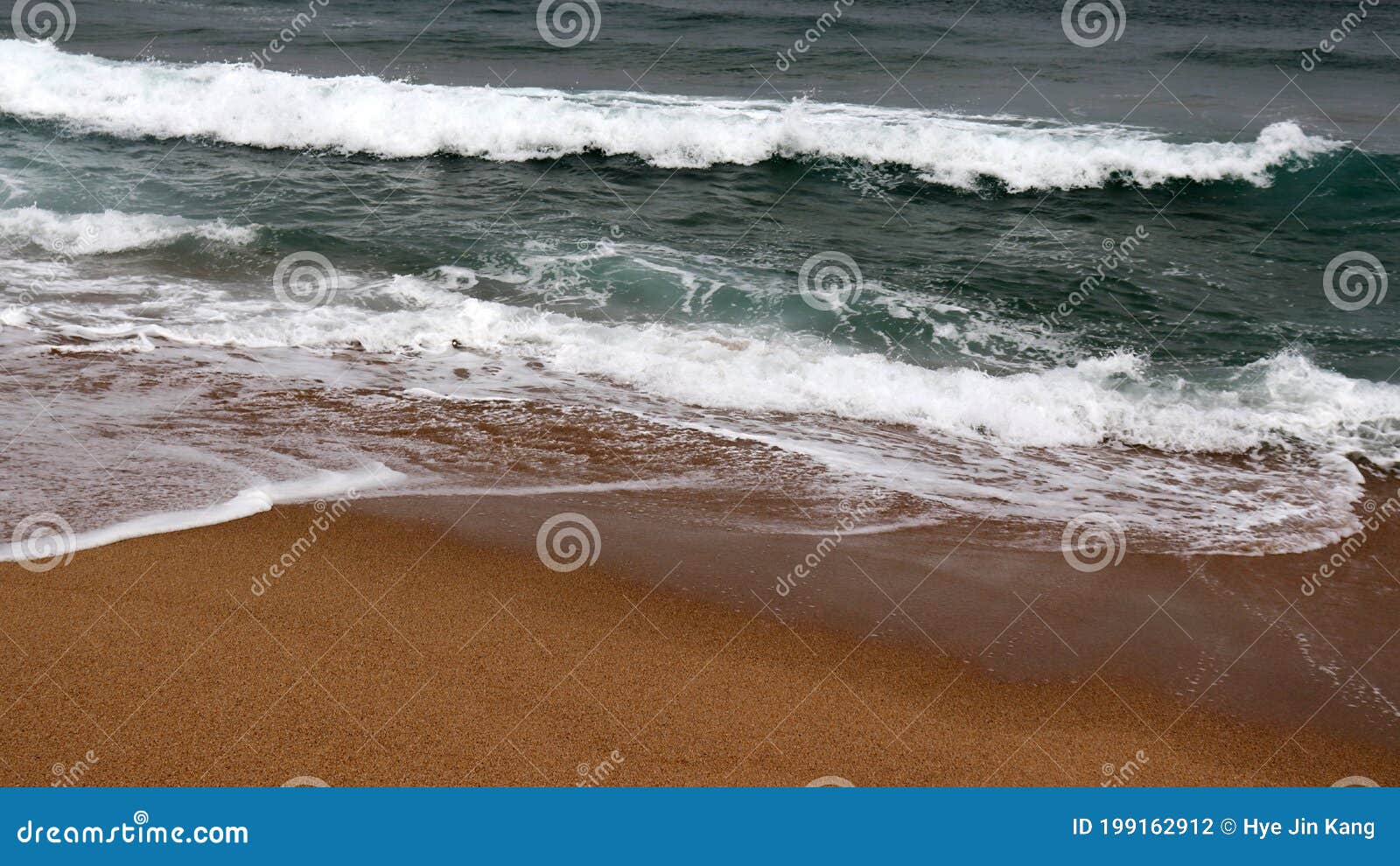 The surge of the sea. stock photo. Image of coastal - 199162912
