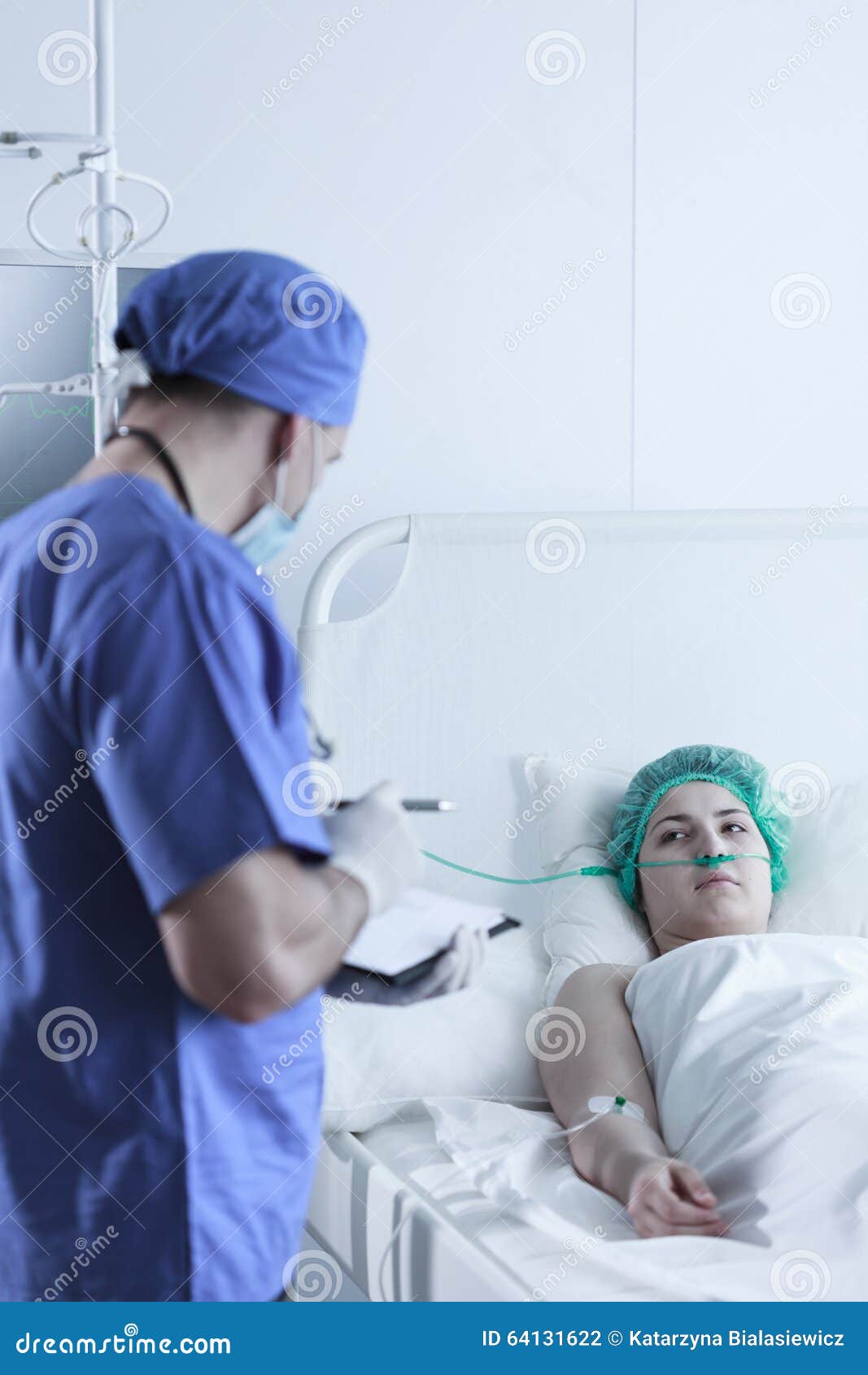 Surgeon Asking Patient Several Questions Stock Photo - Image of ...