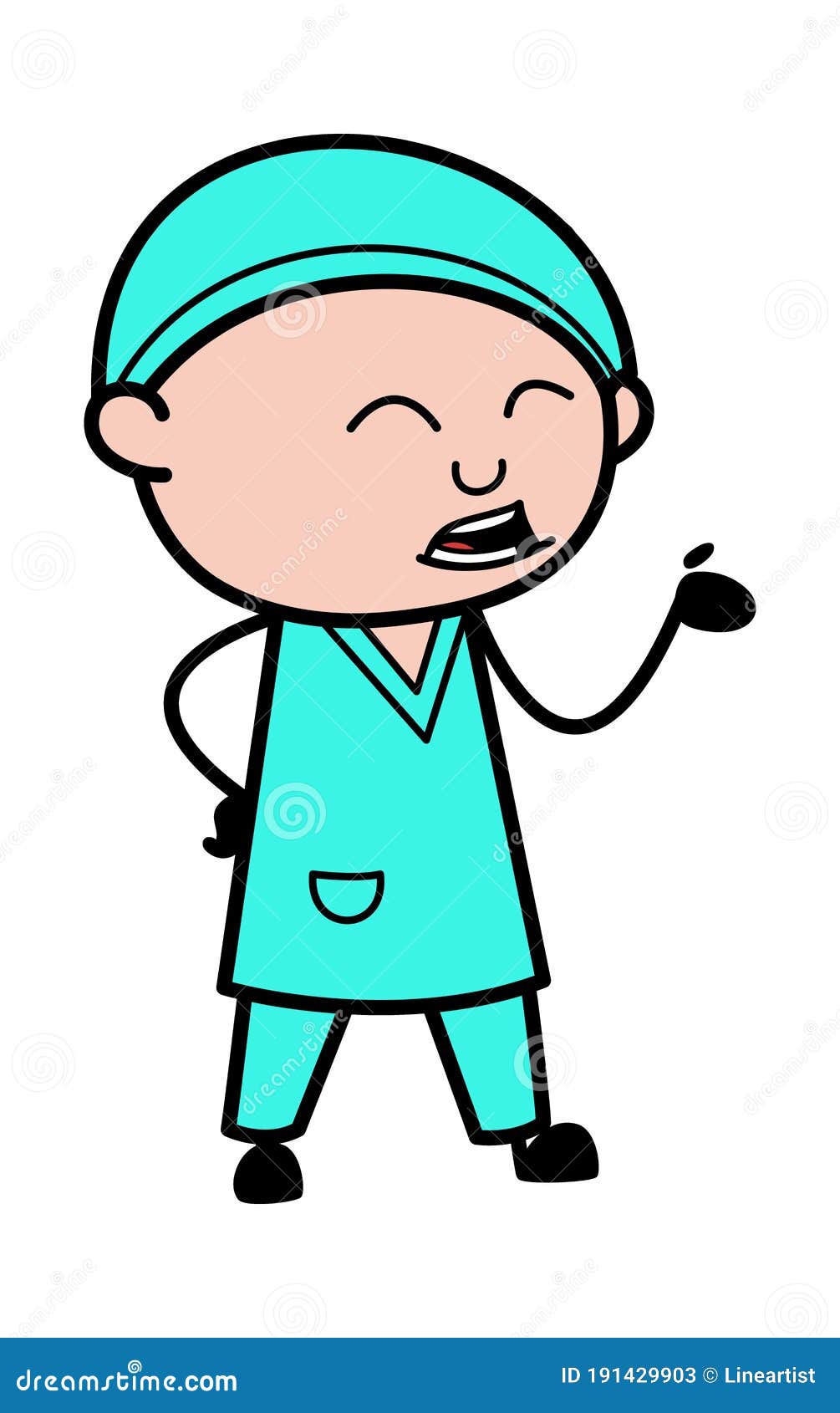 Surgeon Cartoon Arguing stock illustration. Illustration of talking ...