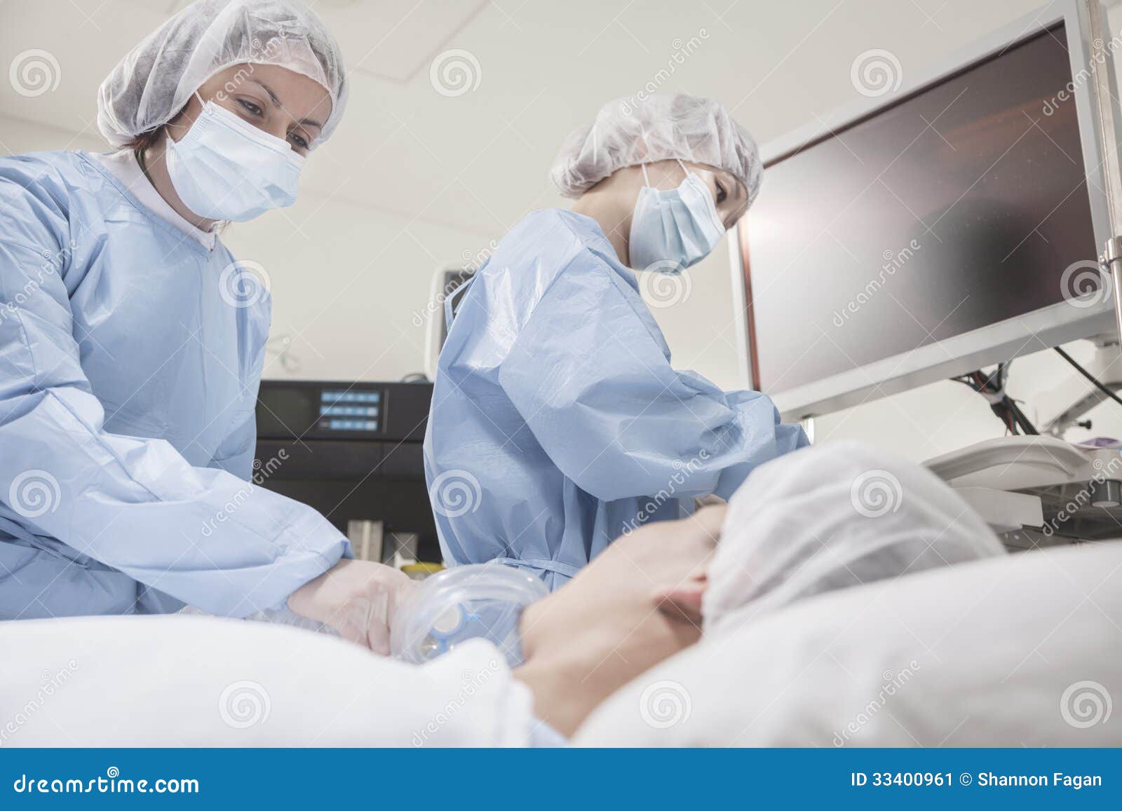Surgeon Consulting a Patient, Getting Ready for Surgery Stock Image ...