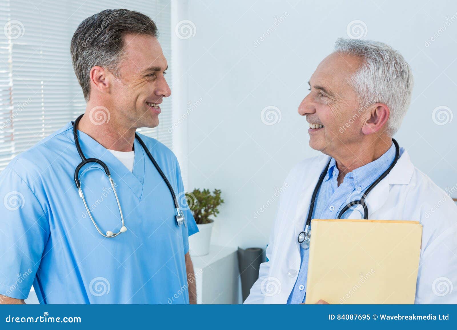 Surgeon and Doctor Interacting with Each Other Stock Image - Image of ...