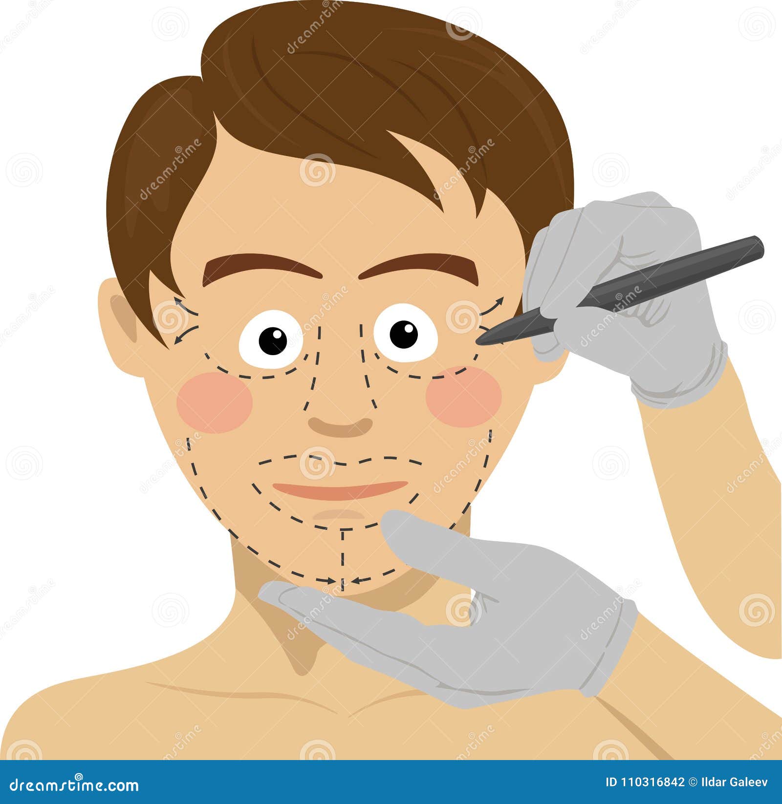 Drawing Face Lift Stock Illustrations – 250 Drawing Face Lift Stock ...