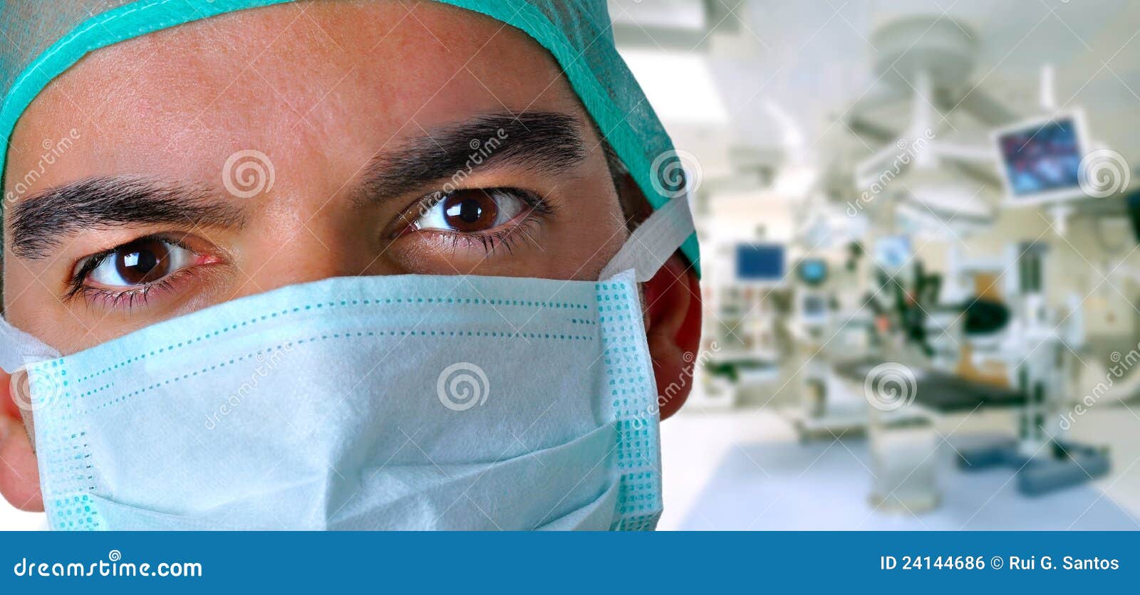 Surgeon with face mask stock photo. Image of medicine - 24144686