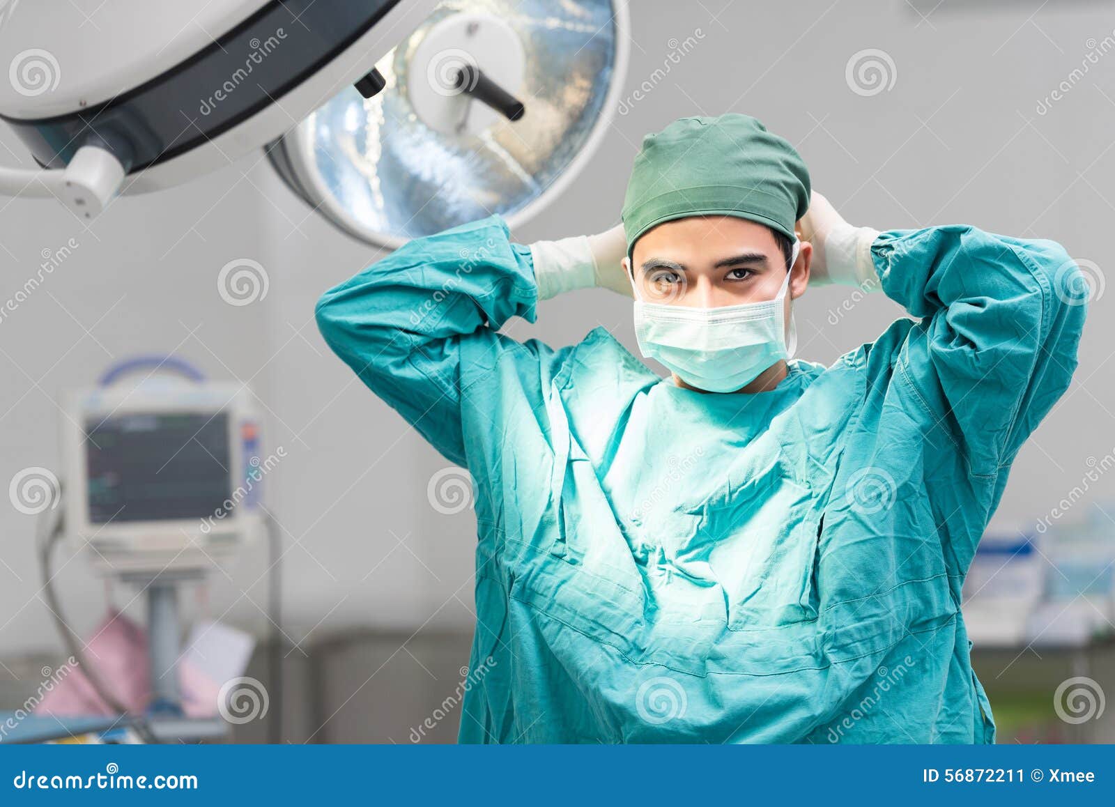 Surgeon Getting Ready in Mask Stock Image - Image of professional ...