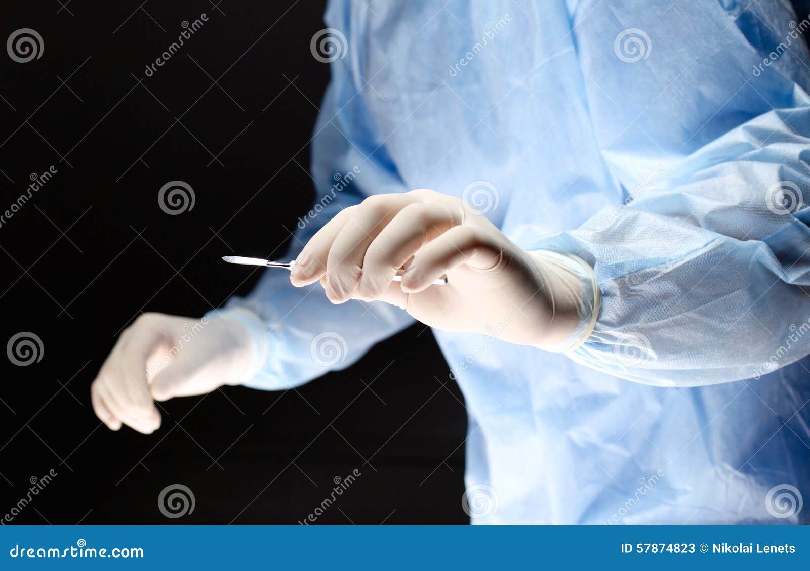 Surgeon Getting Ready To Operate Stock Image - Image of healthcare ...