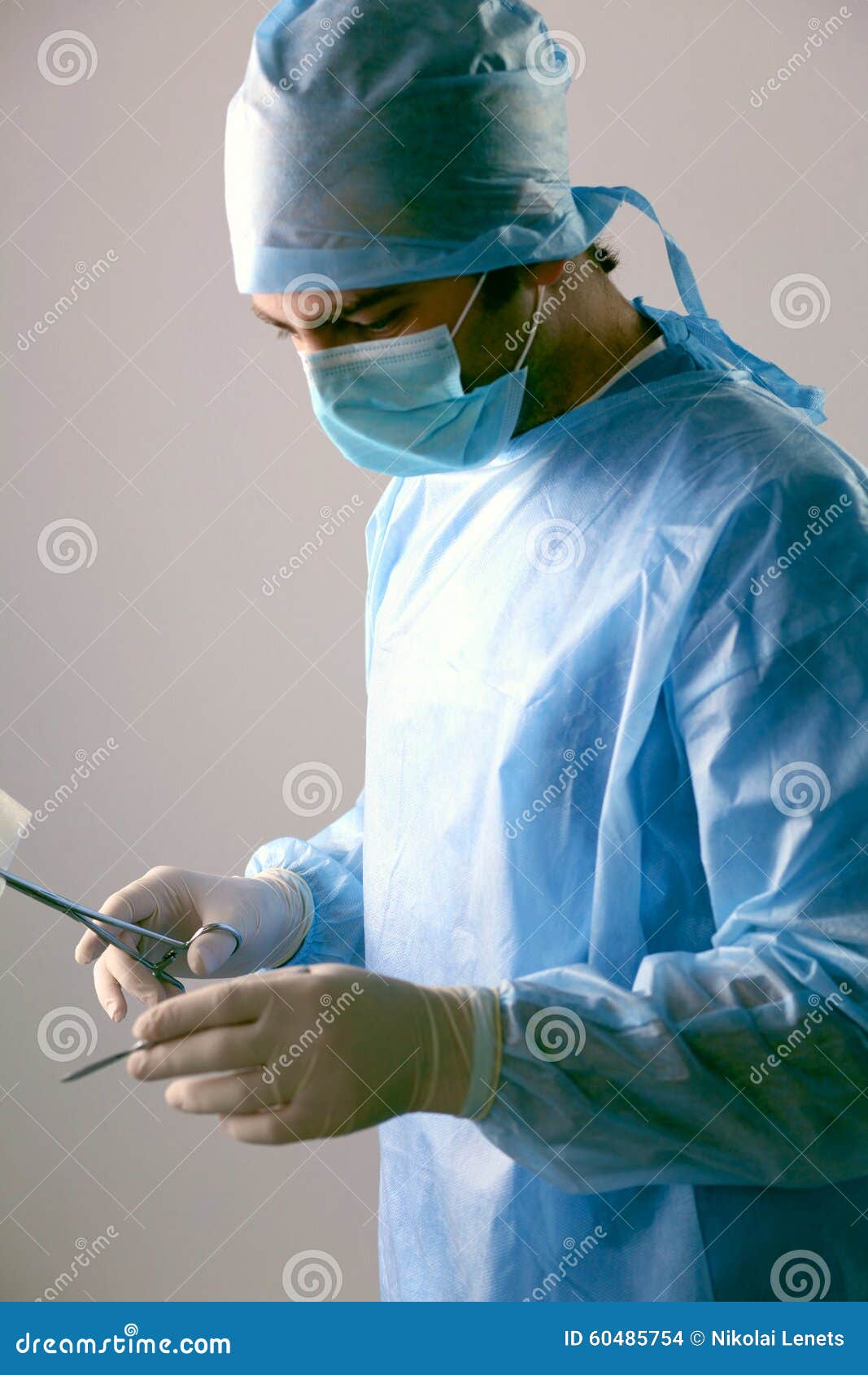 Surgeon Getting Ready To Operate Stock Photo - Image of operating, copy ...
