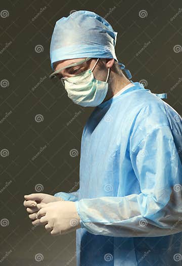 Surgeon Getting Ready To Operate Stock Photo - Image of copy, dentist ...