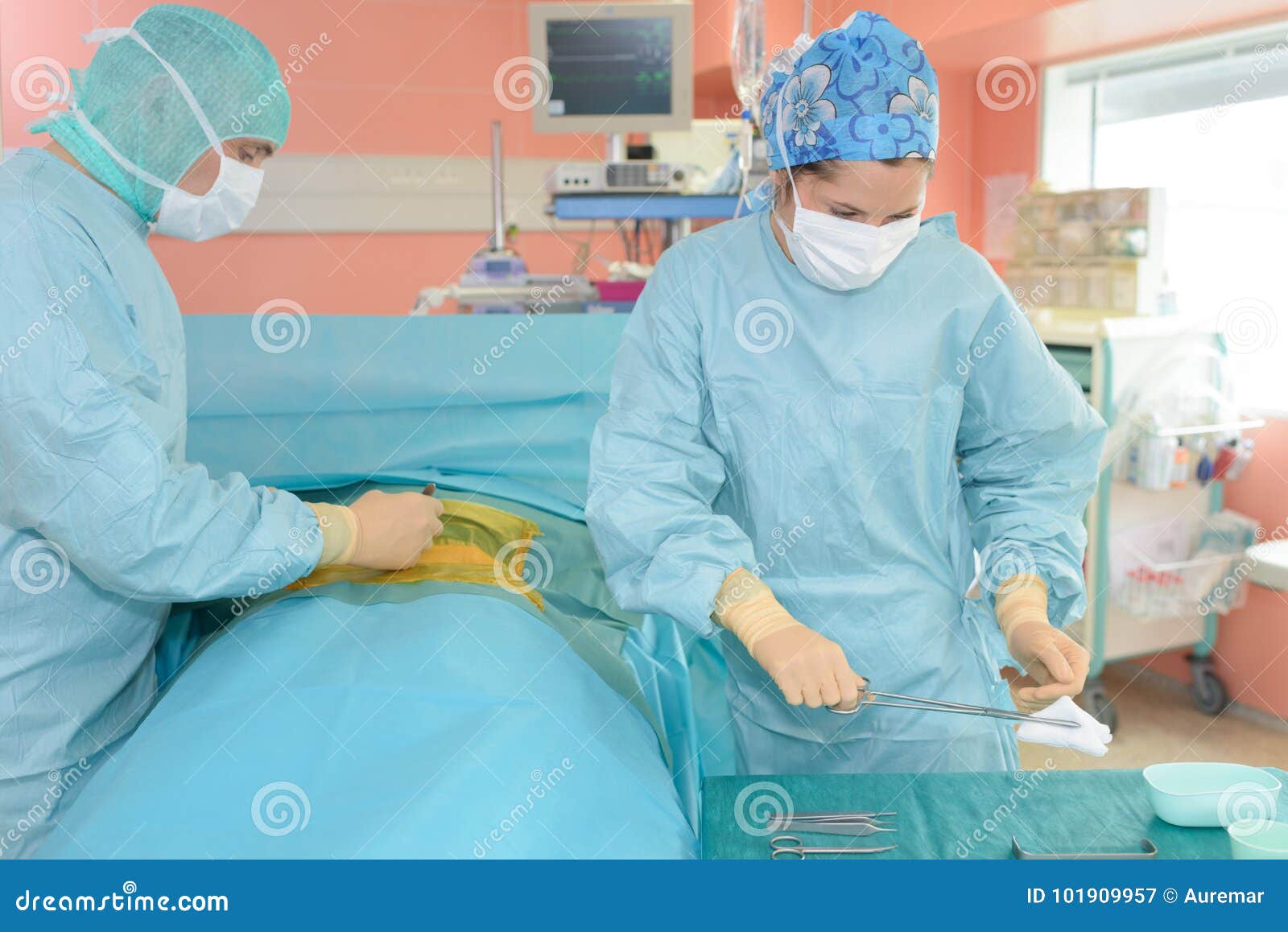 Surgeon Getting Ready To Operate on Patient Stock Image - Image of pass ...