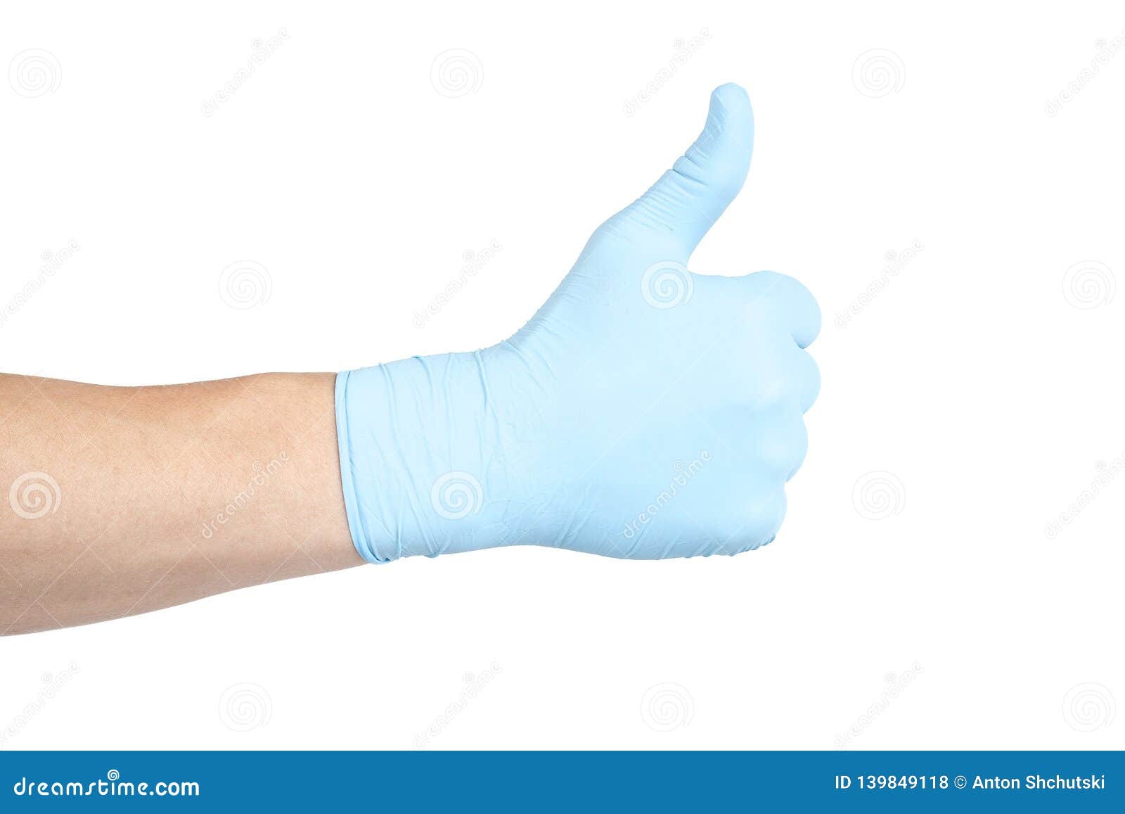 Surgeon Hand with Thumb Up after the Successful Surgery. Hand Shows the ...
